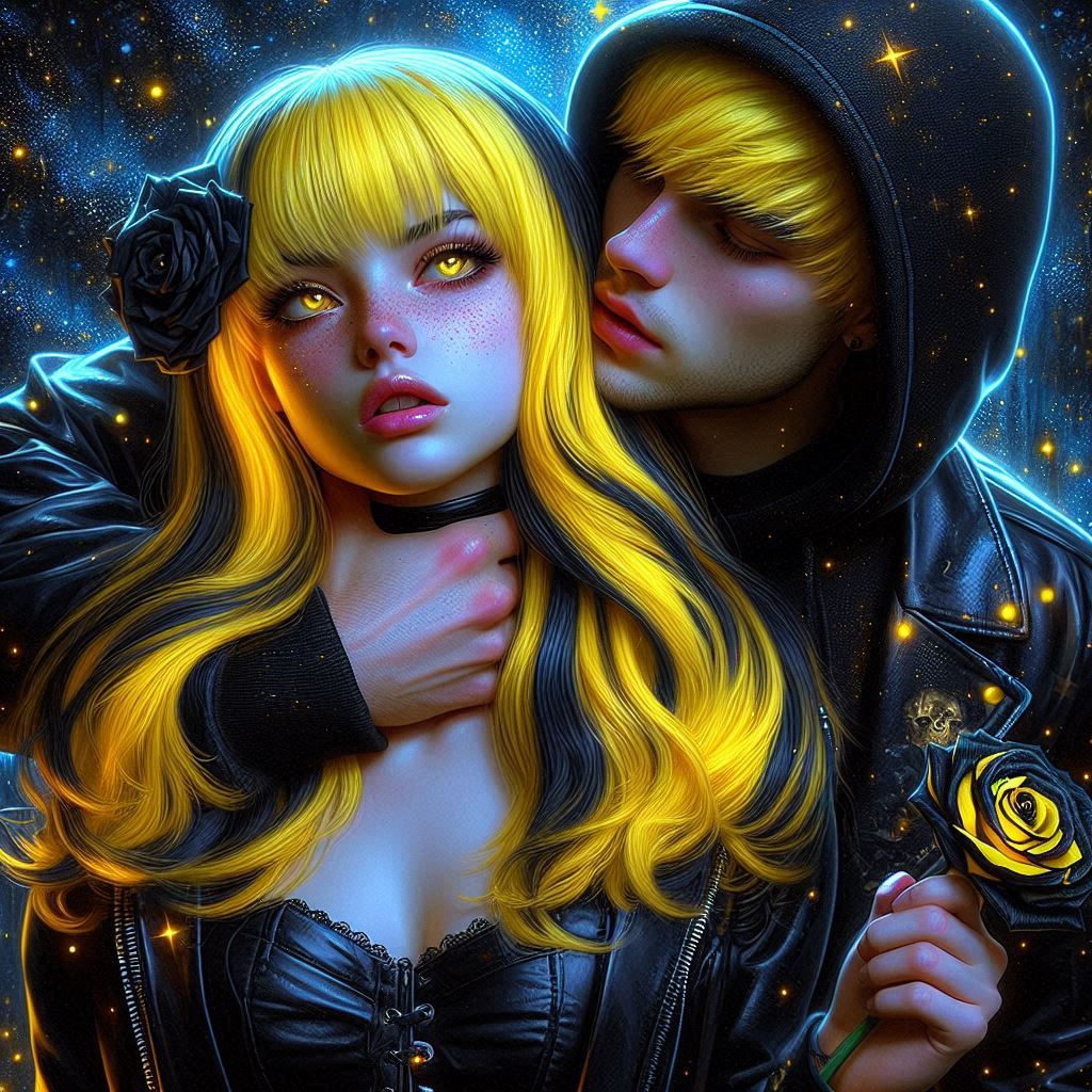 Gothic Couple Yellow & black - Payhip