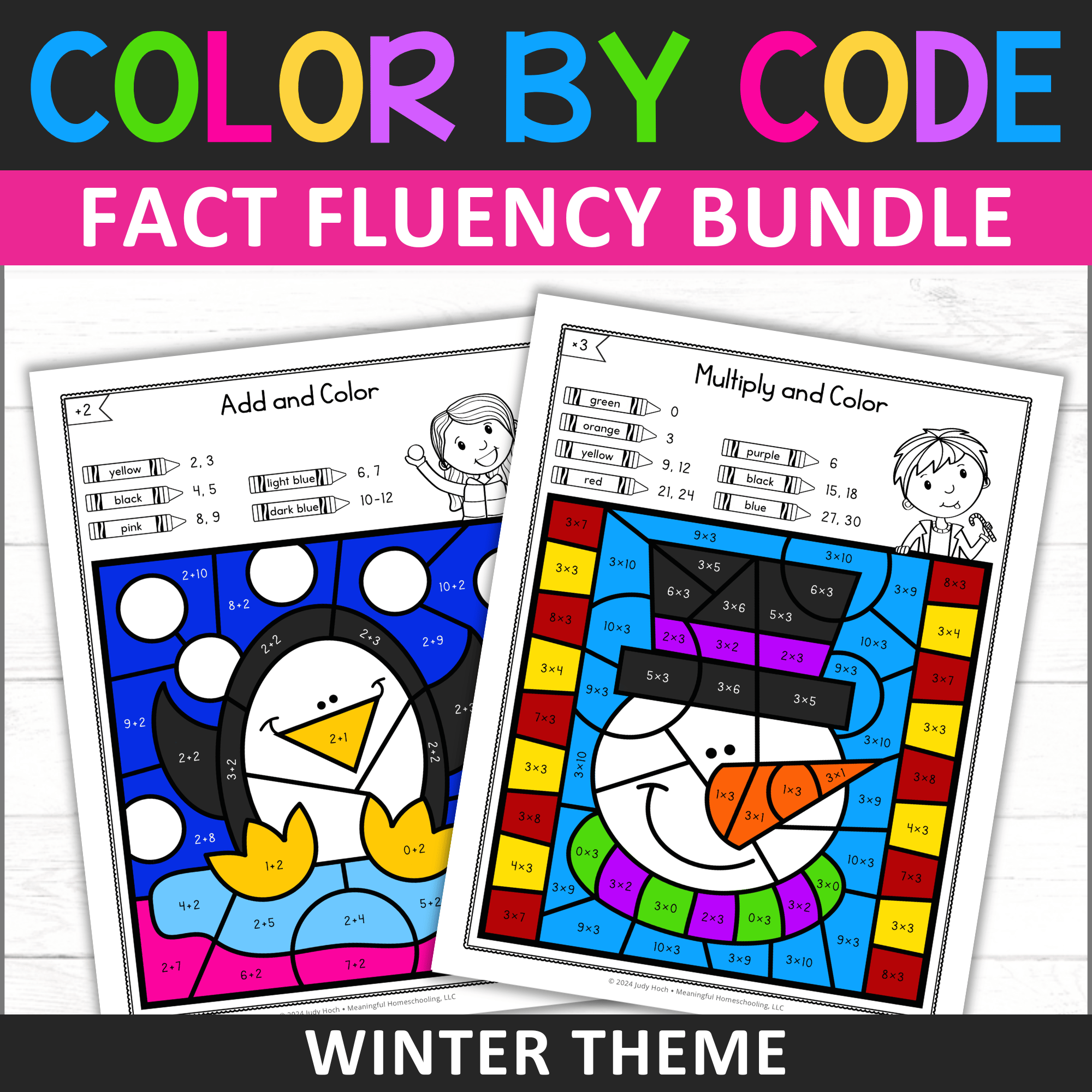 Winter Color by Code BUNDLE