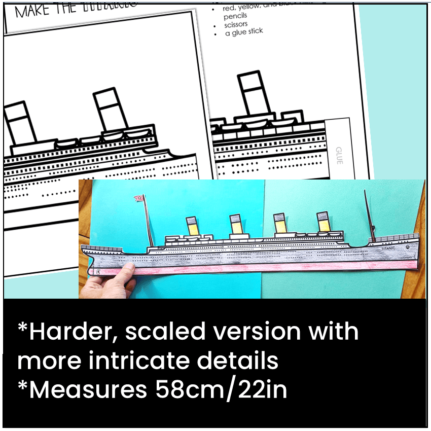 Make the Titanic Craft Hands-on History Activity