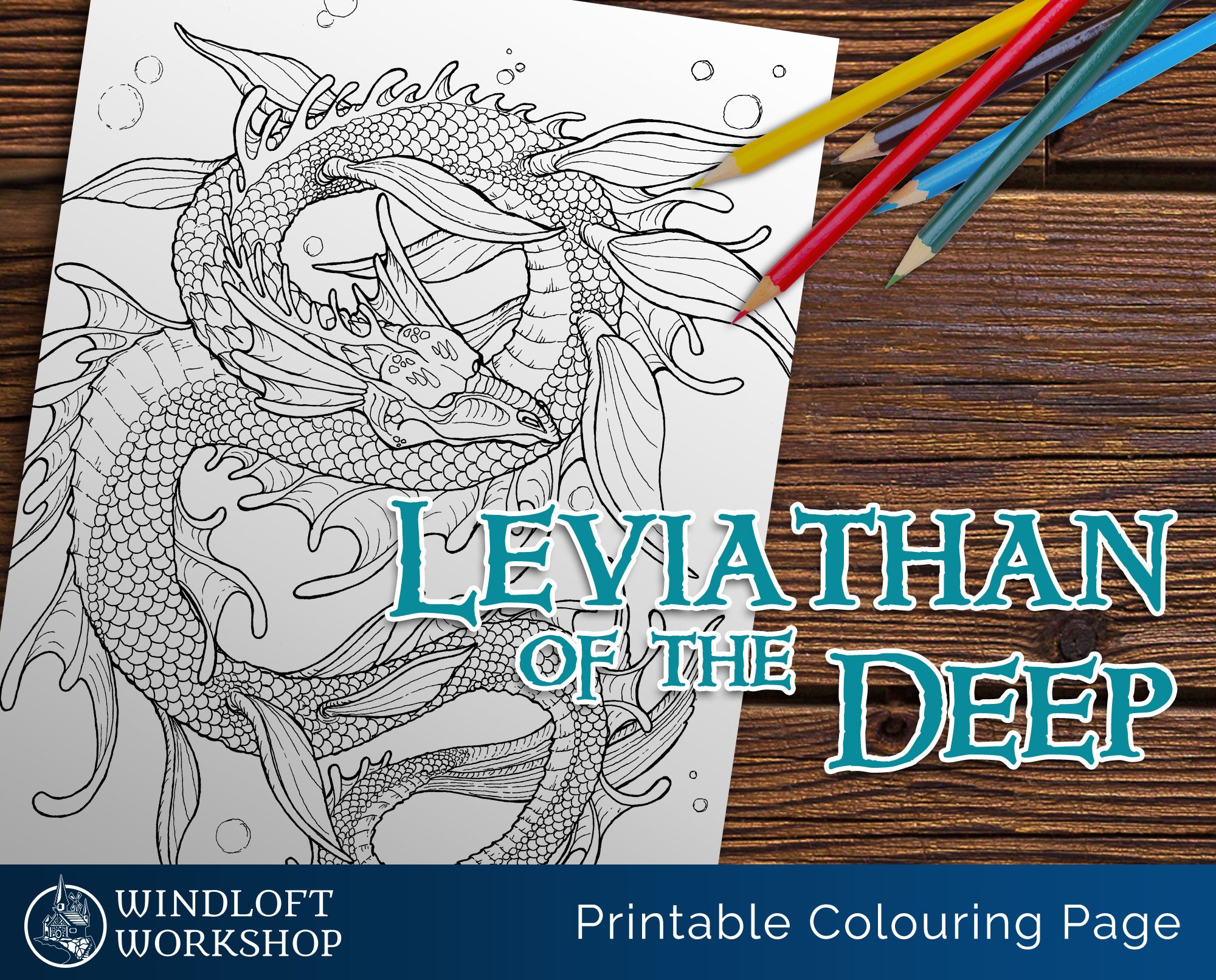 Leviathan Colouring Page (PDF)