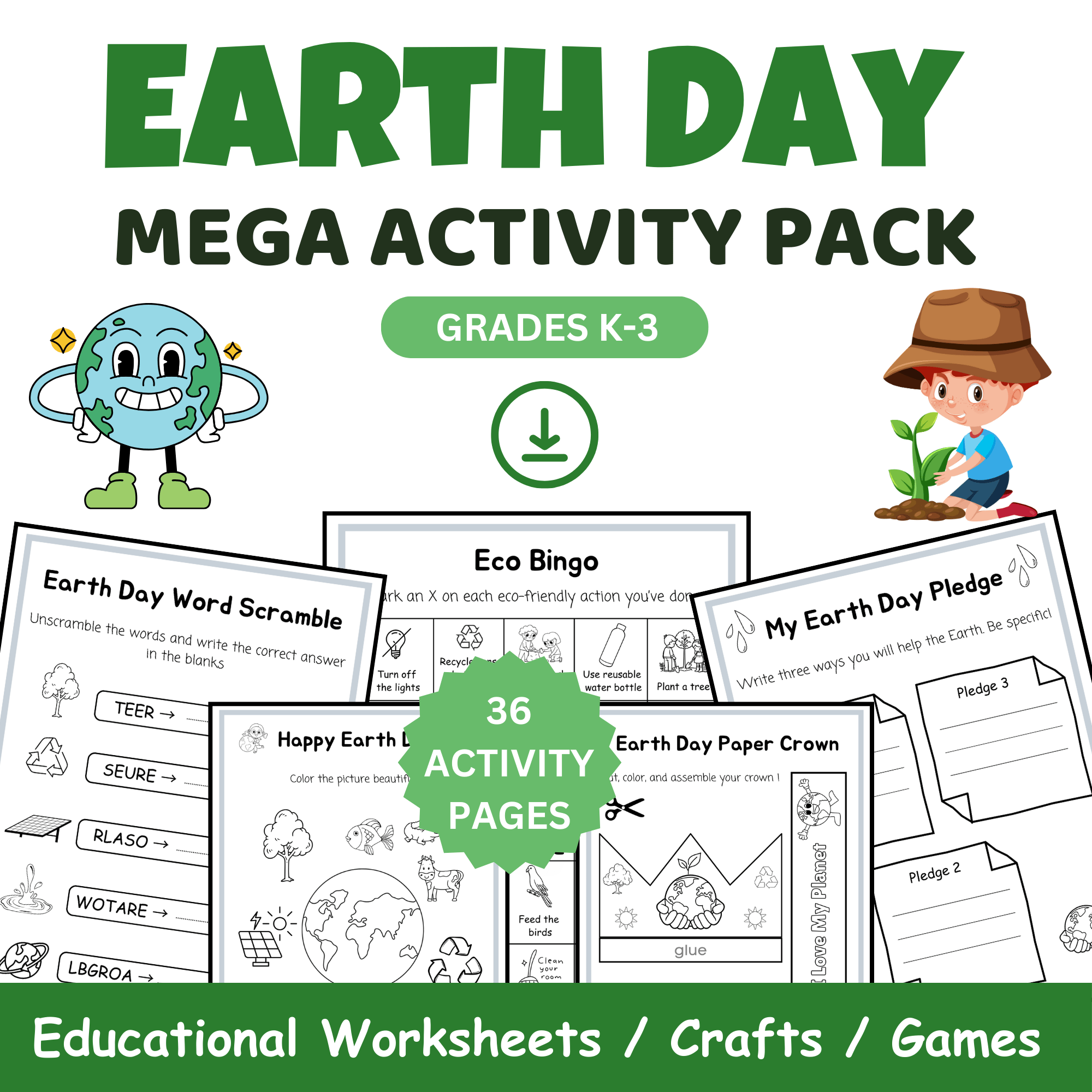 Earth Day Thematic Unit Plans: Engaging Activities for Environmental ...