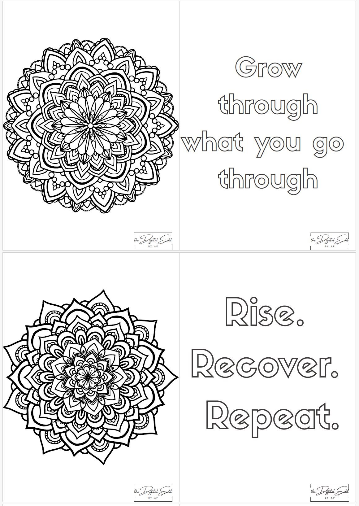 Resilience in Bloom - The Empowering Coloring Book - Payhip