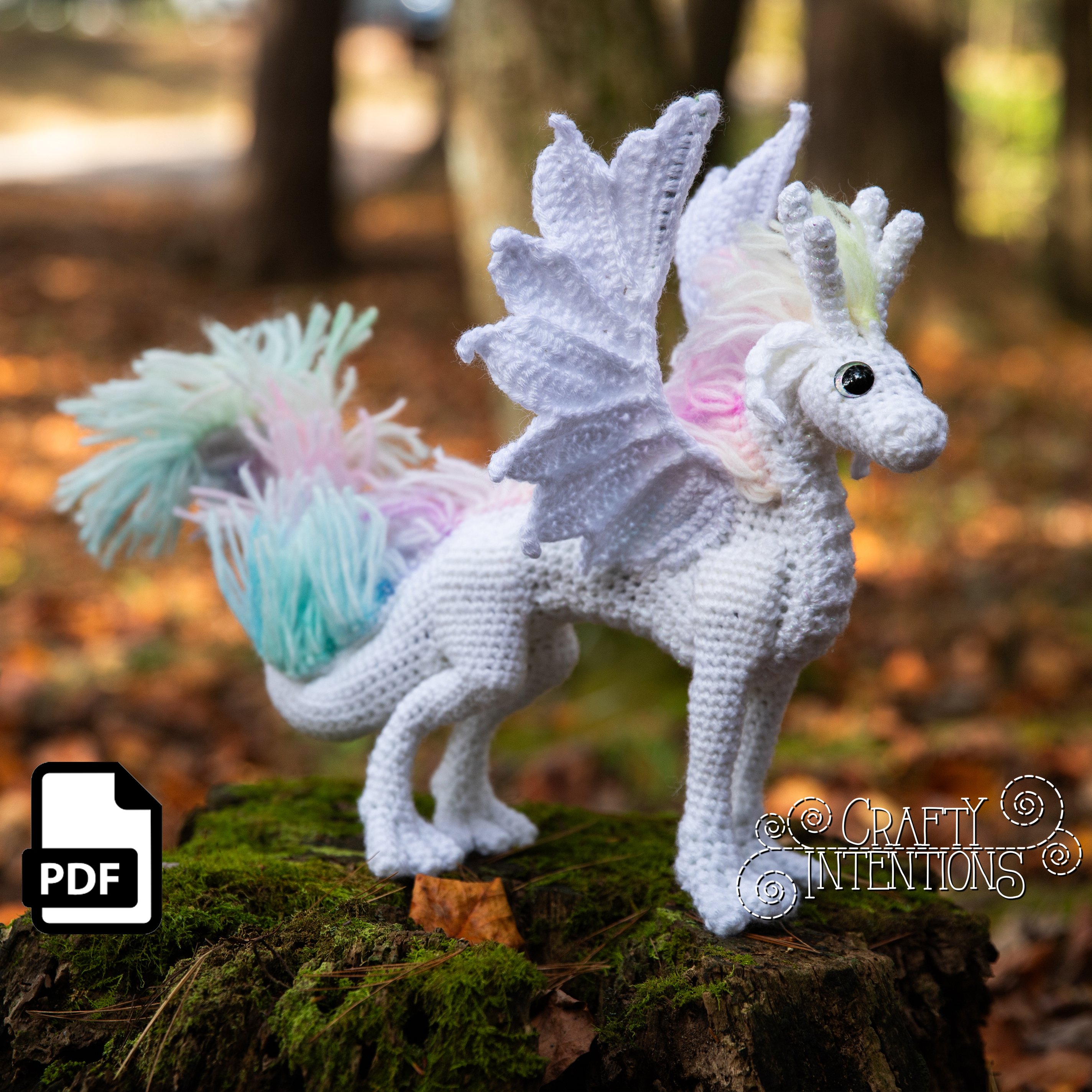 Standing Noodle Dragon Crochet Pattern by Crafty Intentions ...
