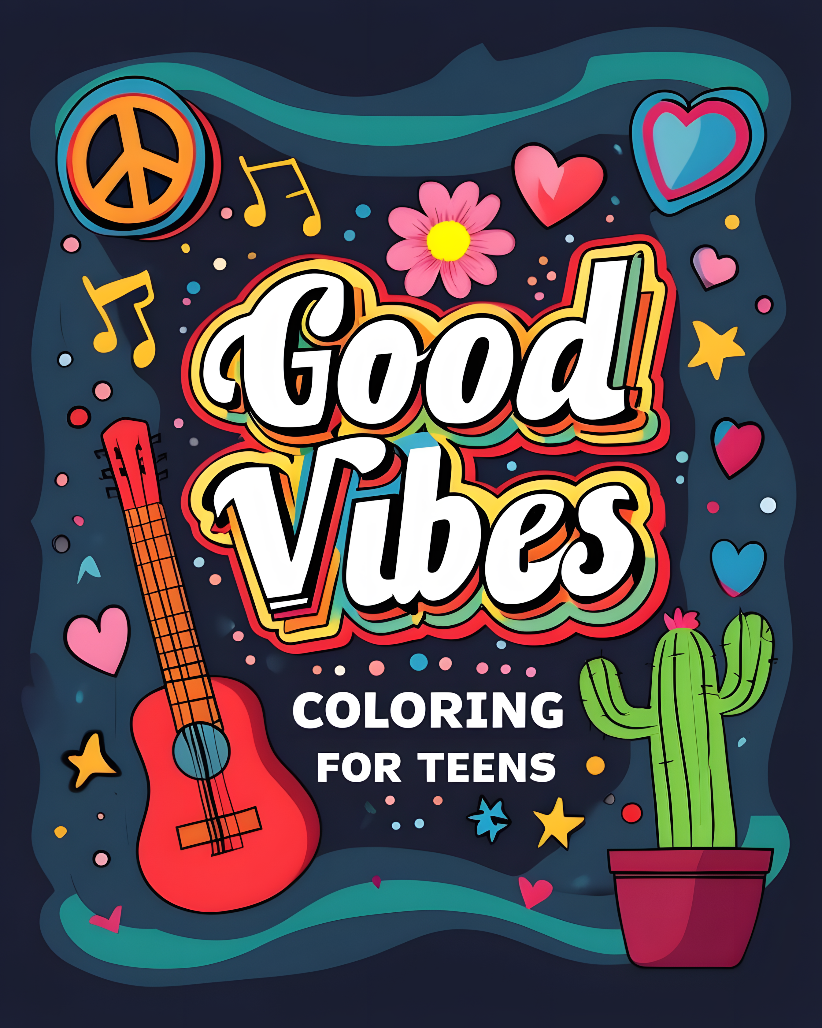 Good Vibes Coloring Pages for Teens – Printable Positive Quotes & Fun ...