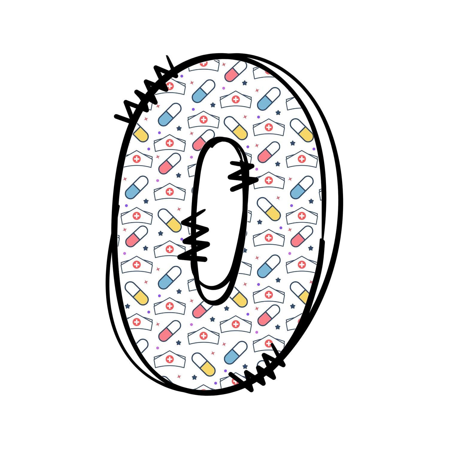 Free Medical Number PNGs 0–9 | Healthcare-Themed Numbers for Cricut, Sublimation & Creative ...