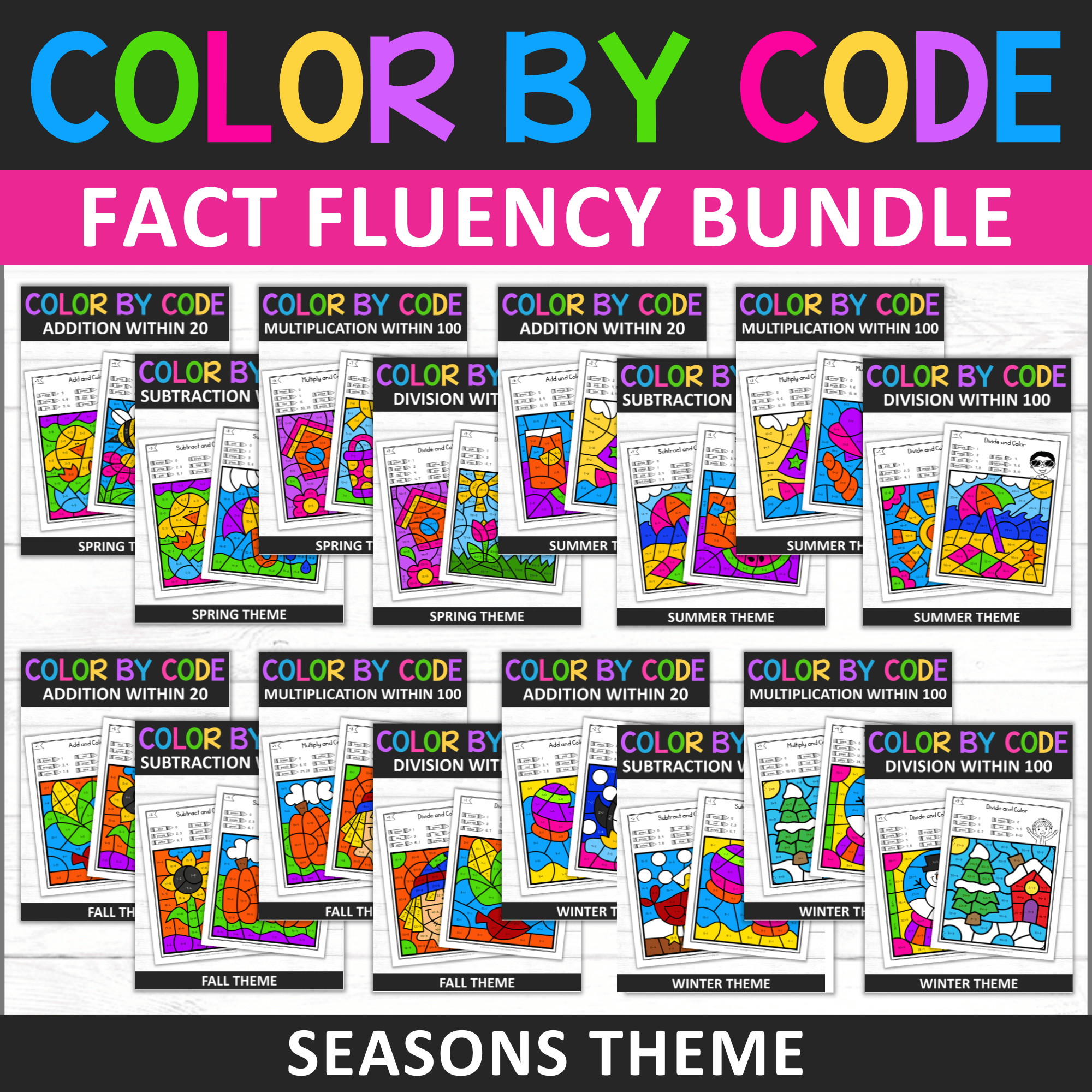 Seasons Color by Code MEGA BUNDLE