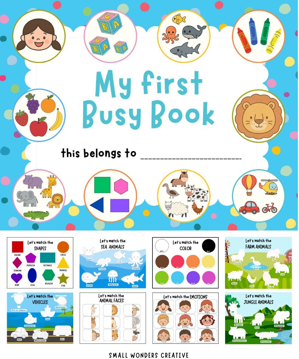 My First Busy Book for Toddlers – Printable A4 Activity Pack - Payhip