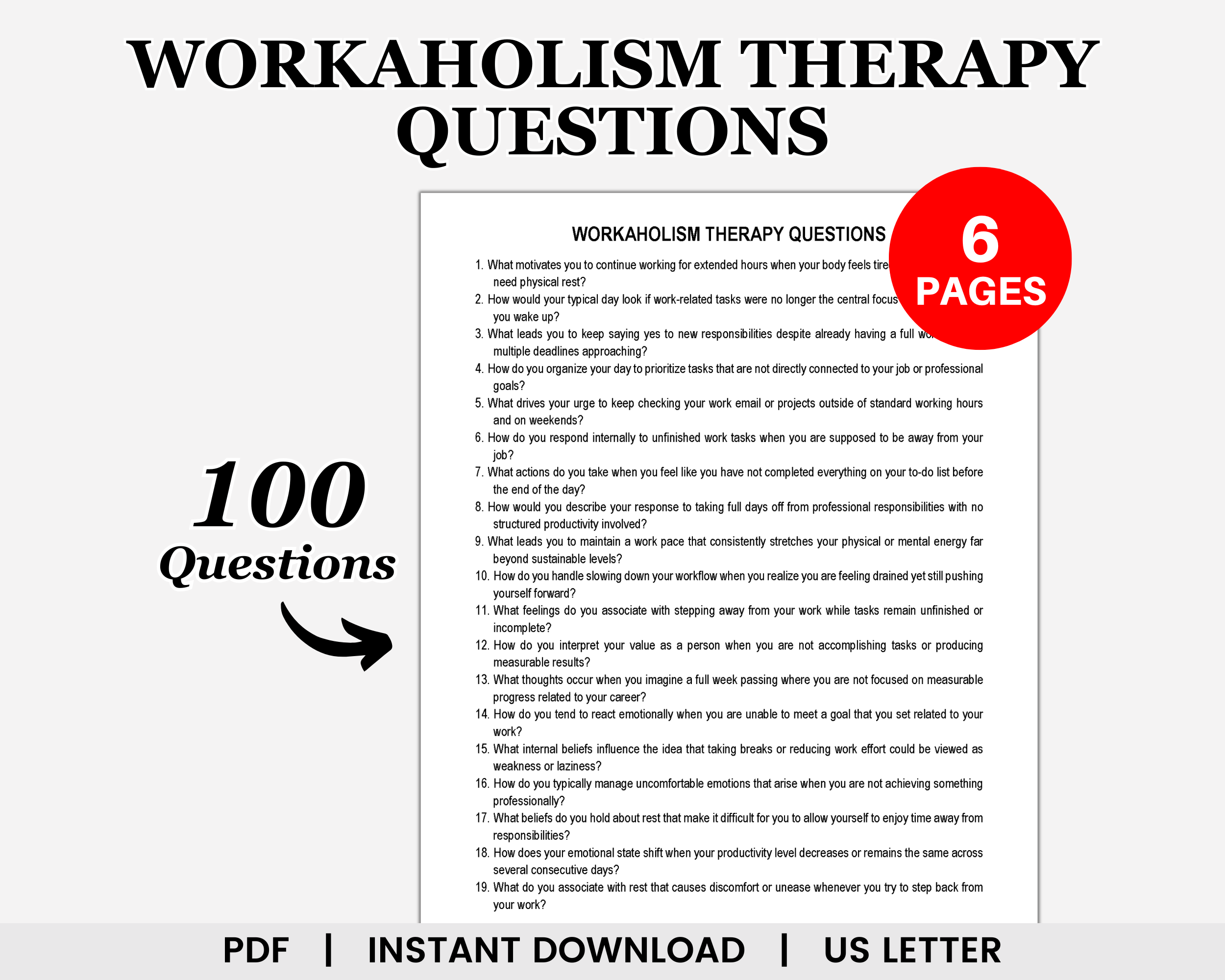 Workaholism Therapy Questions, Work Addiction, Workaholic, Job Stress, Career Counseling ...