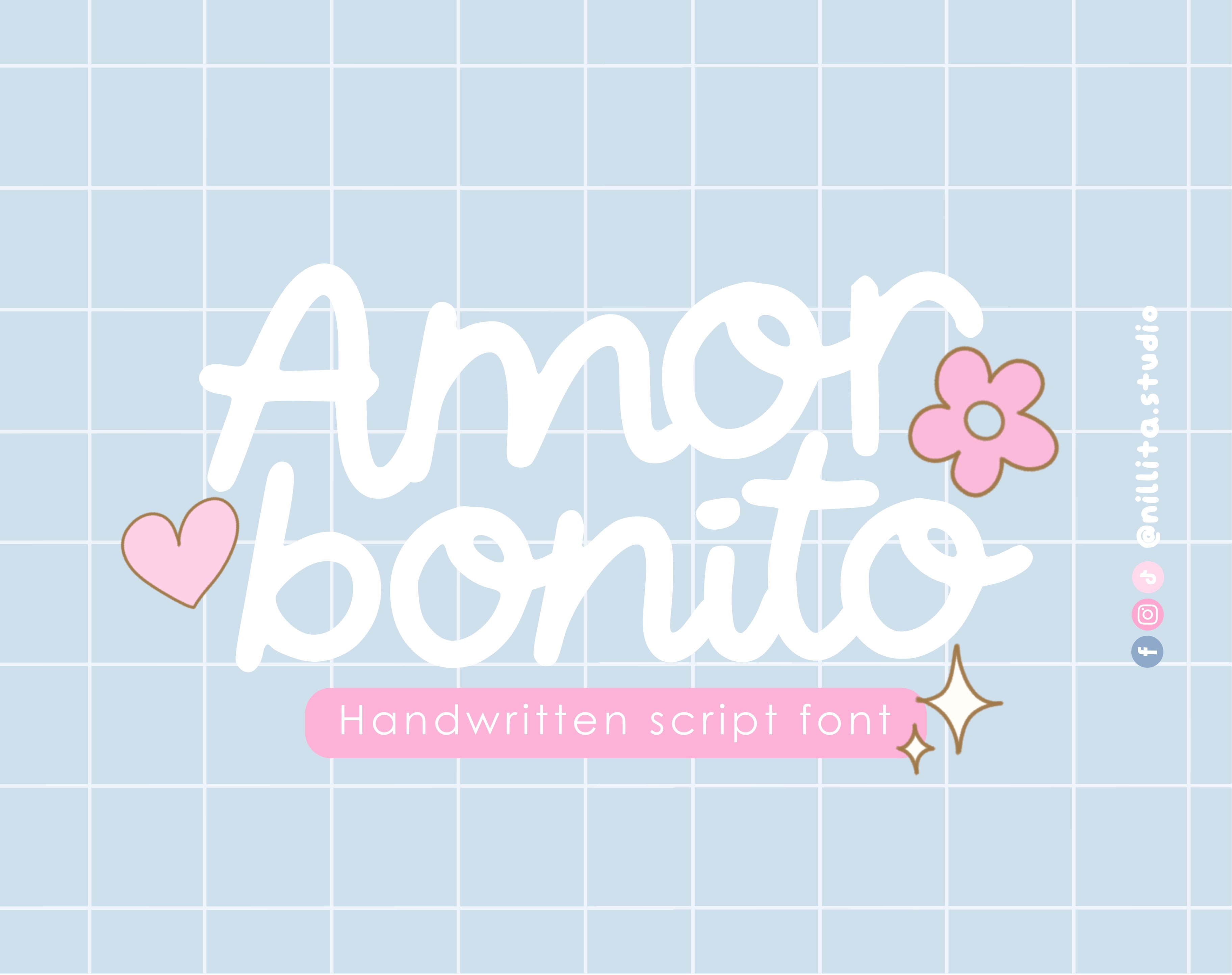 Amor Bonito / Handwritten script font - Payhip