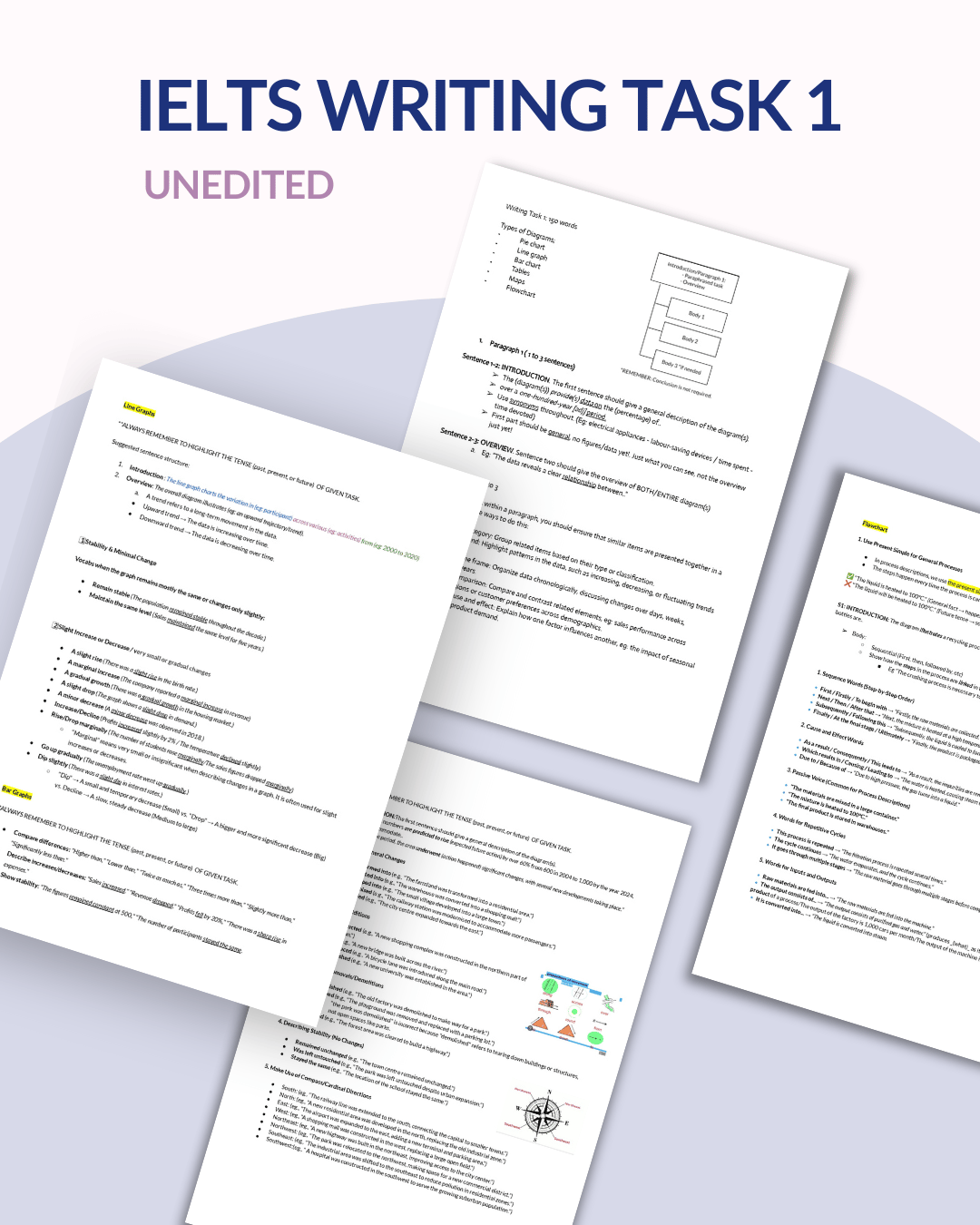 IELTS Writing Task 1 (Unedited) - Payhip