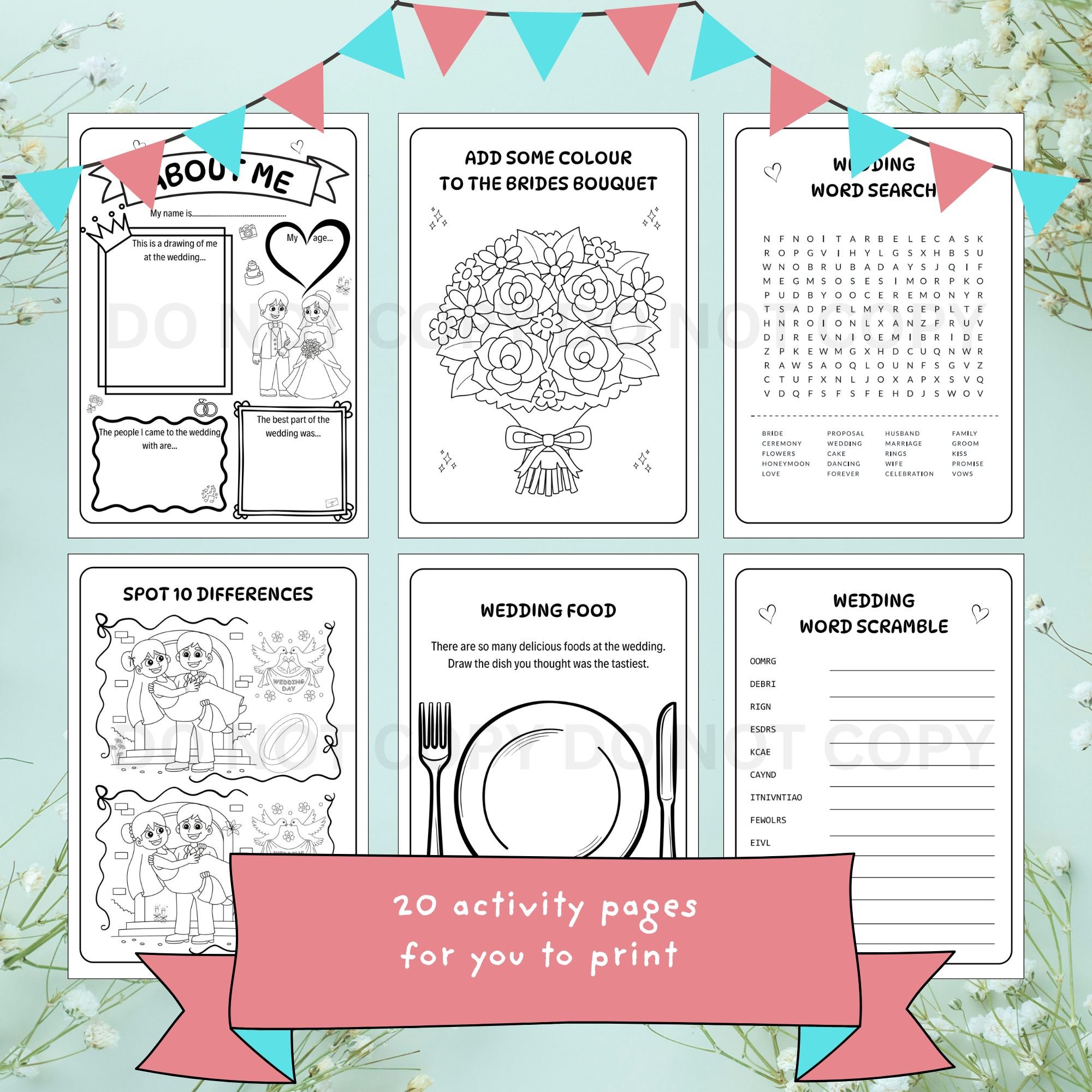 Childrens Wedding Activity Book - Payhip