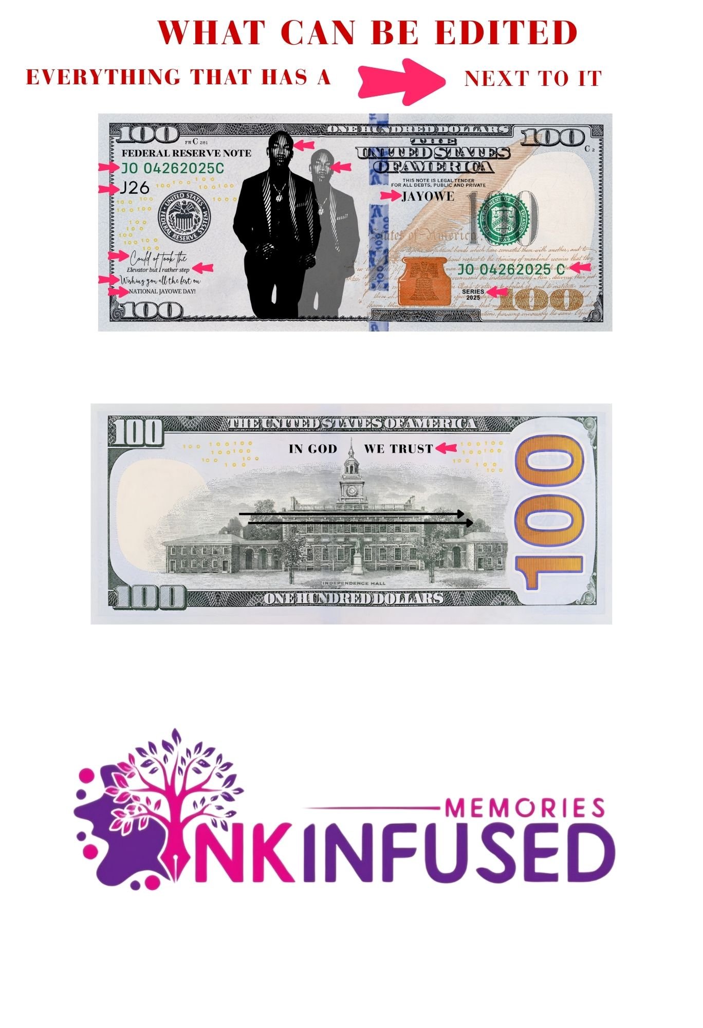 100 DOLLAR EASY CANVA TEMPLATE 13 X 19 - Payhip