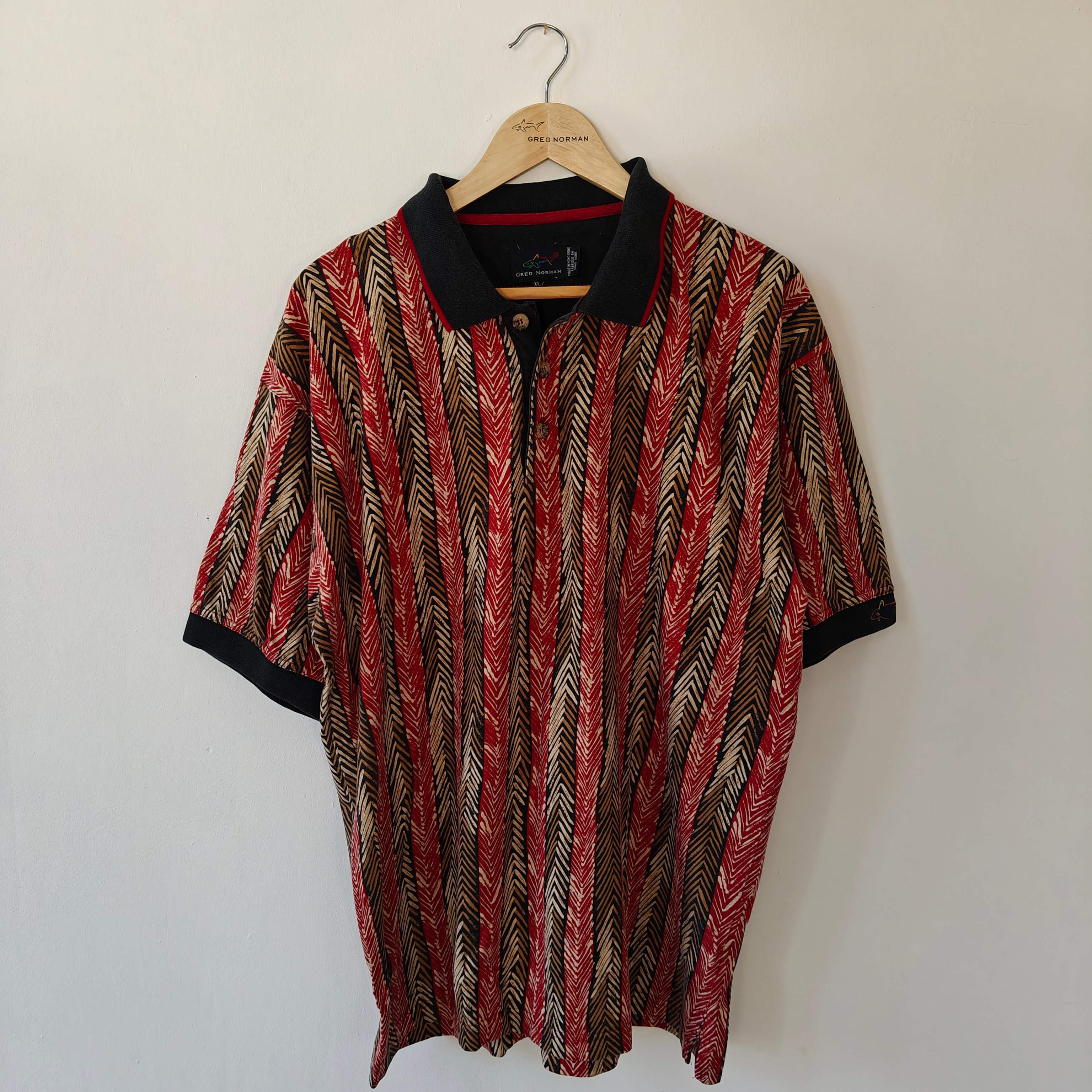 Greg Norman 90s Print Golf Polo Shirt - XL - Payhip