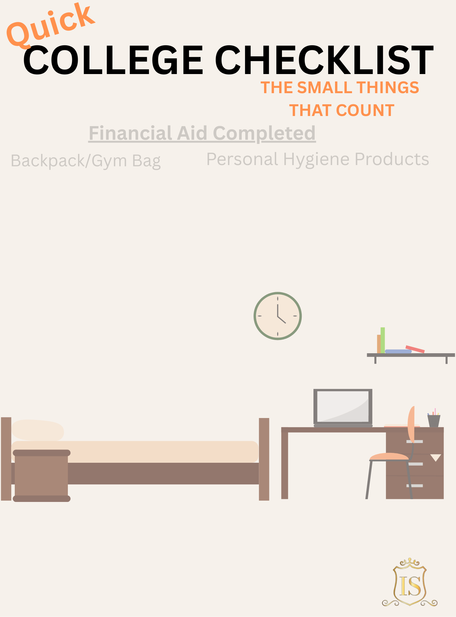 Quick College Checklist-The Small Things That Count - Payhip