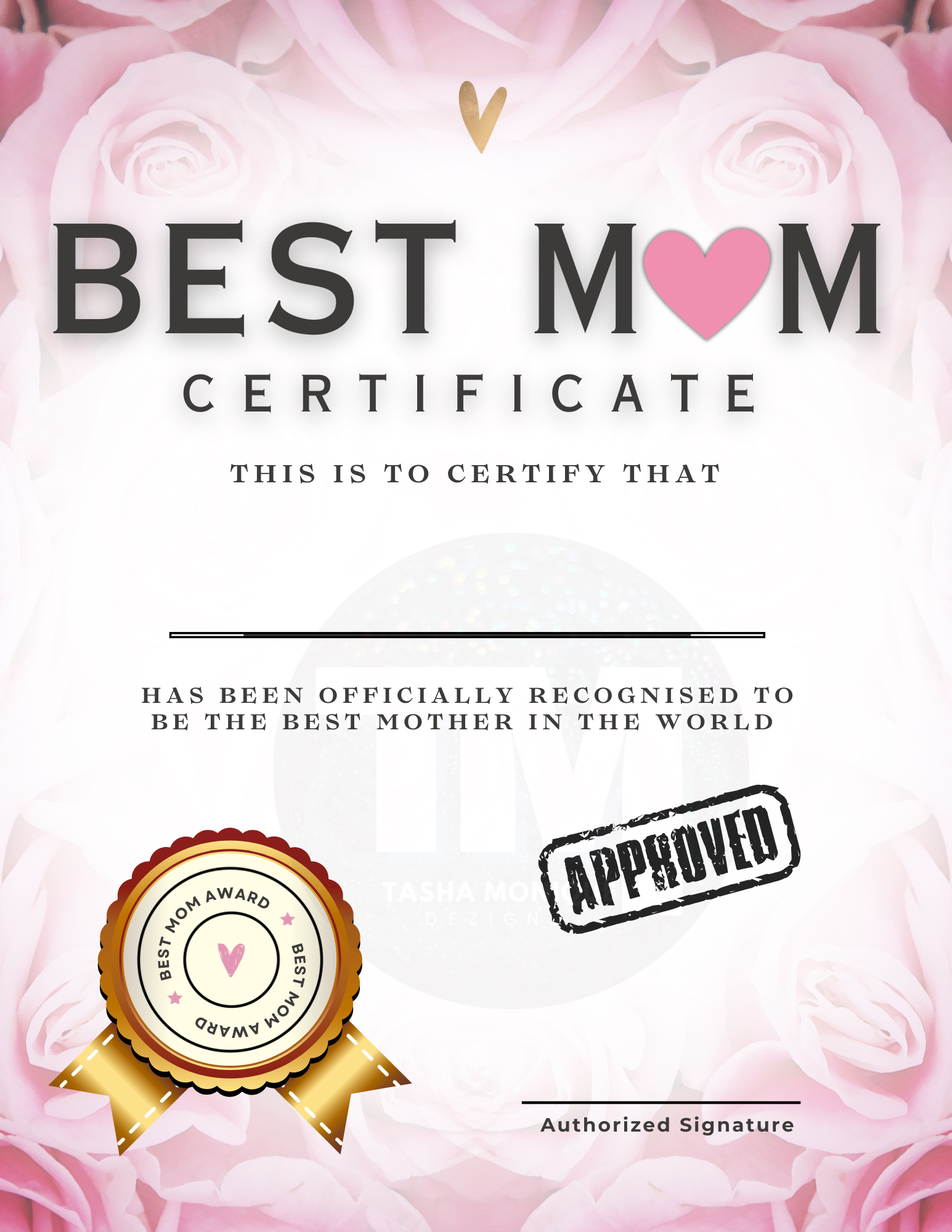Best Mom Certificate - Payhip