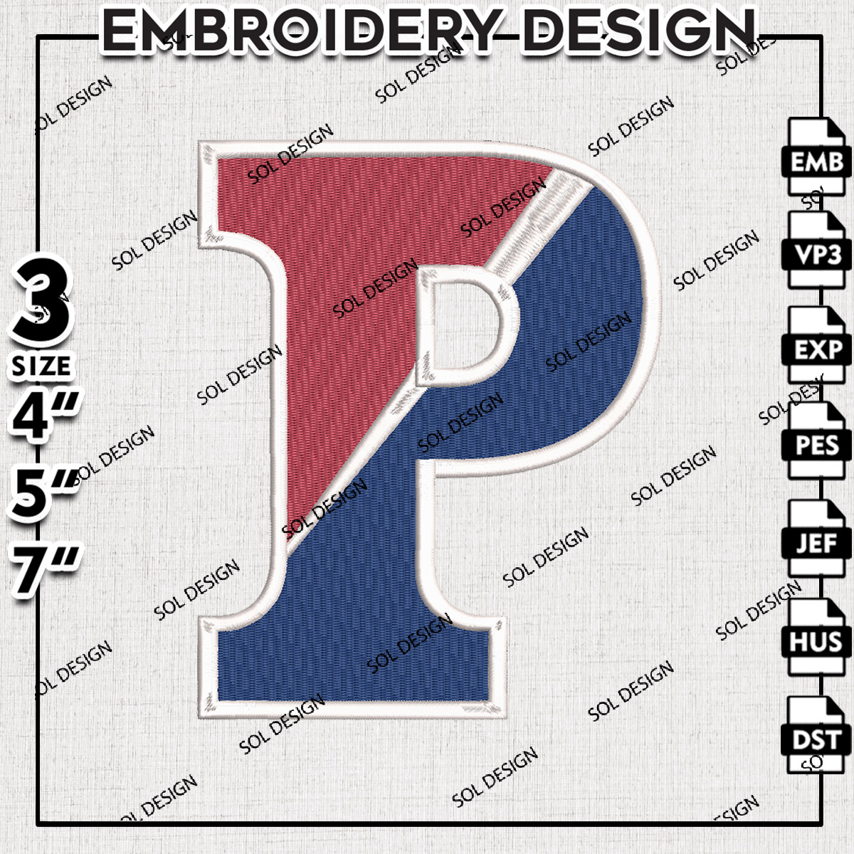 Pennsylvania Quakers Embroidery Designs, NCAA Pennsylvania Quakers ...