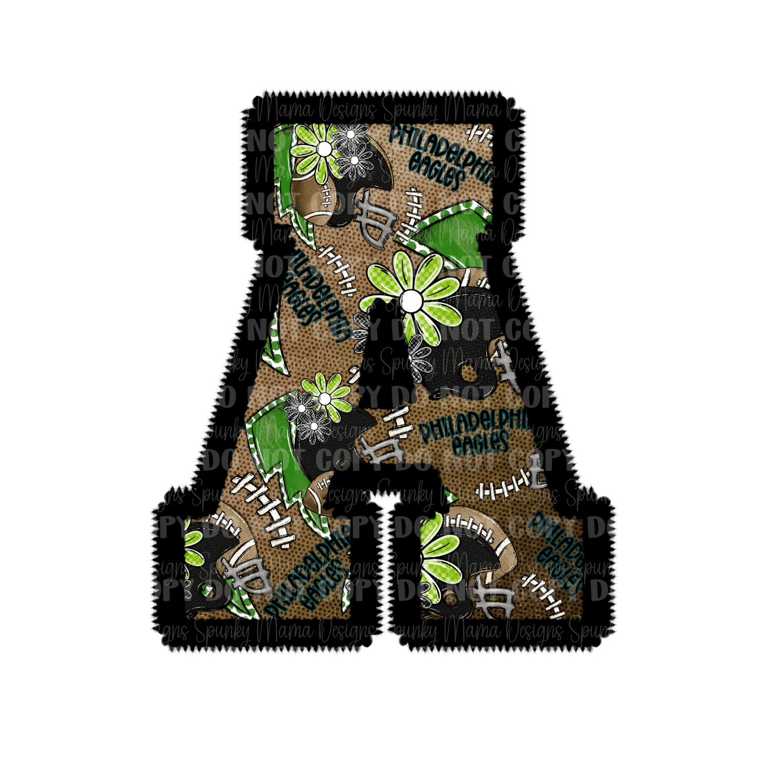 Philadelphia Eagles With Flowers PNG Alpha - Payhip