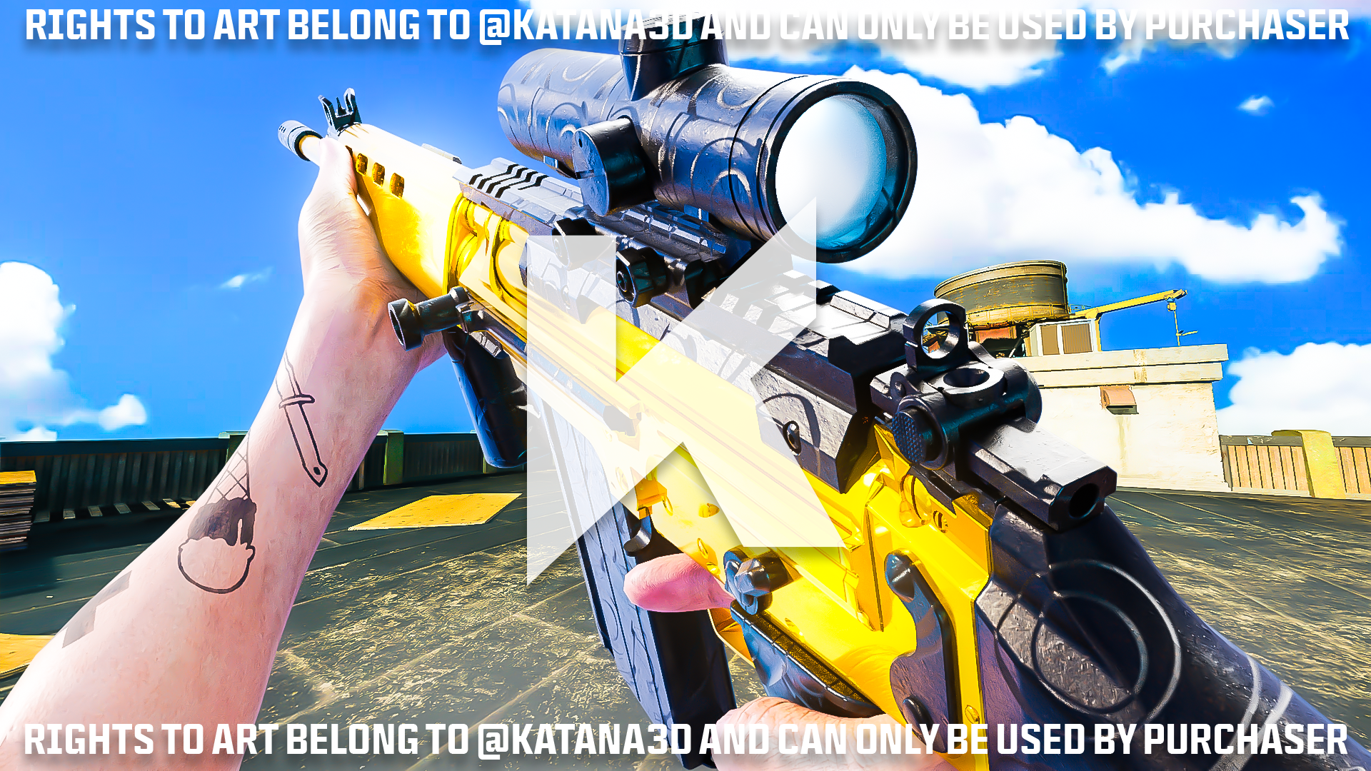 COD/Warzone Thumbnail - Gold TR2 (Verdansk Rebirth) - Payhip