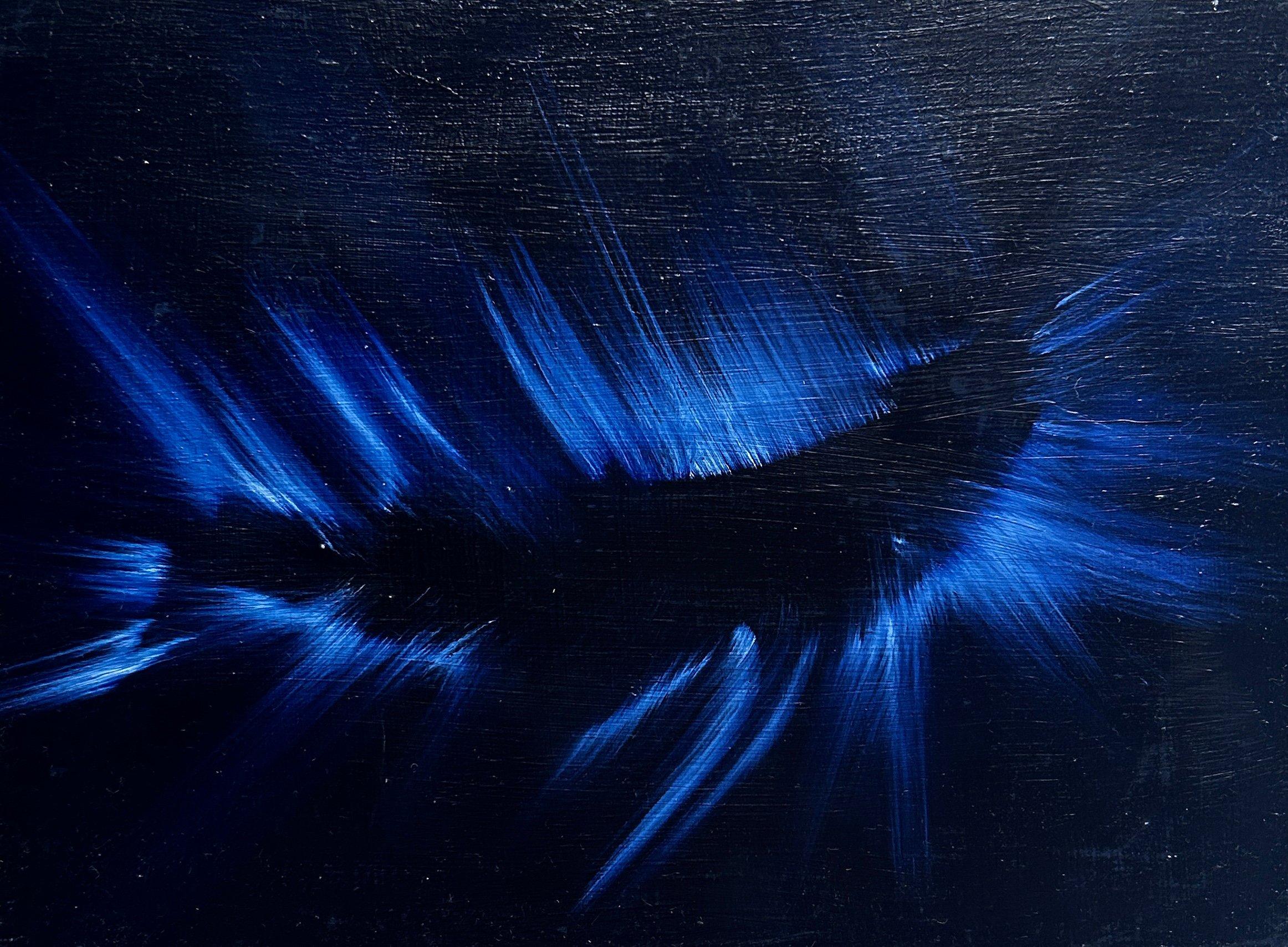 Minke Whale Aurora Corona Oil Painting - Payhip