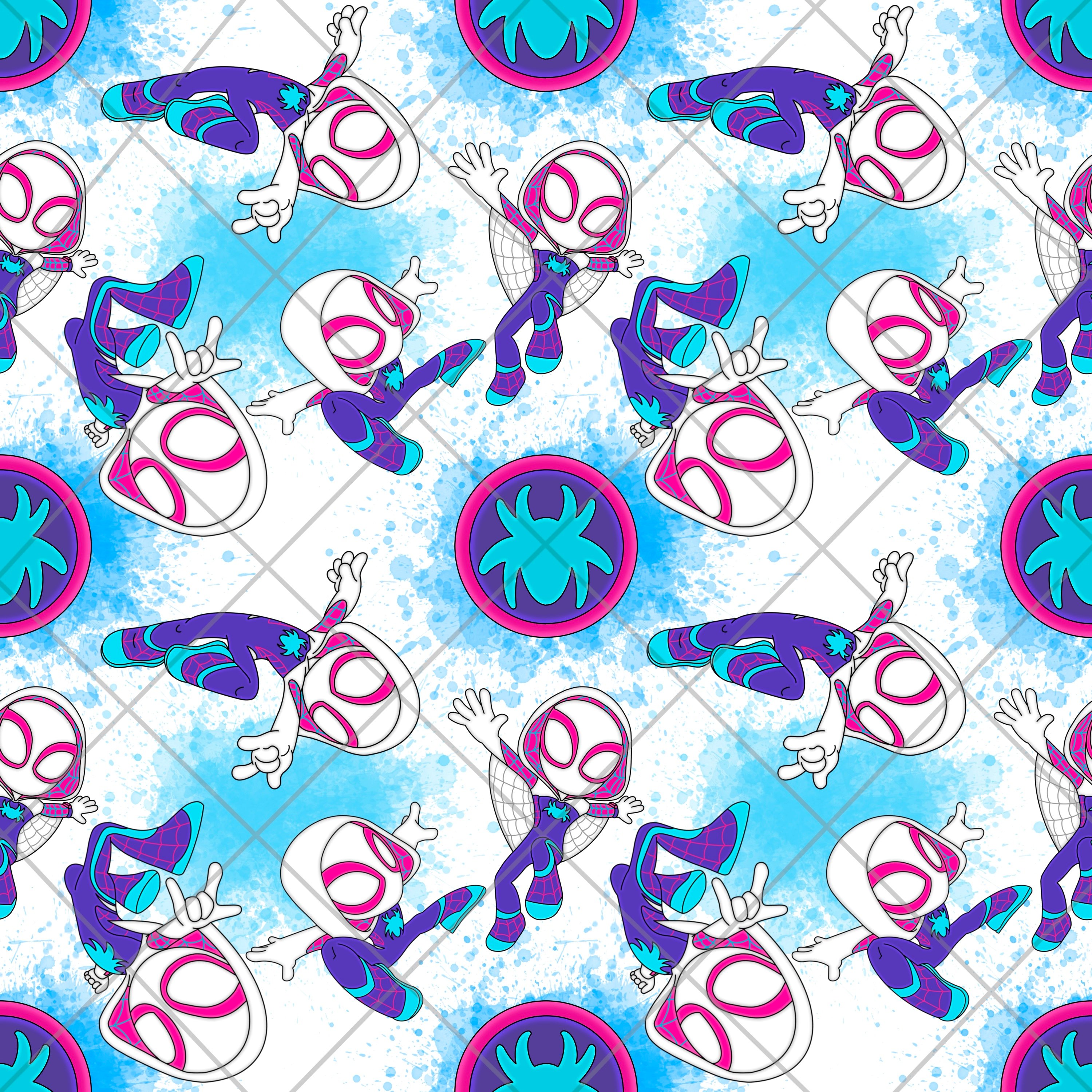 Ghost Spider Blue splatter - Payhip