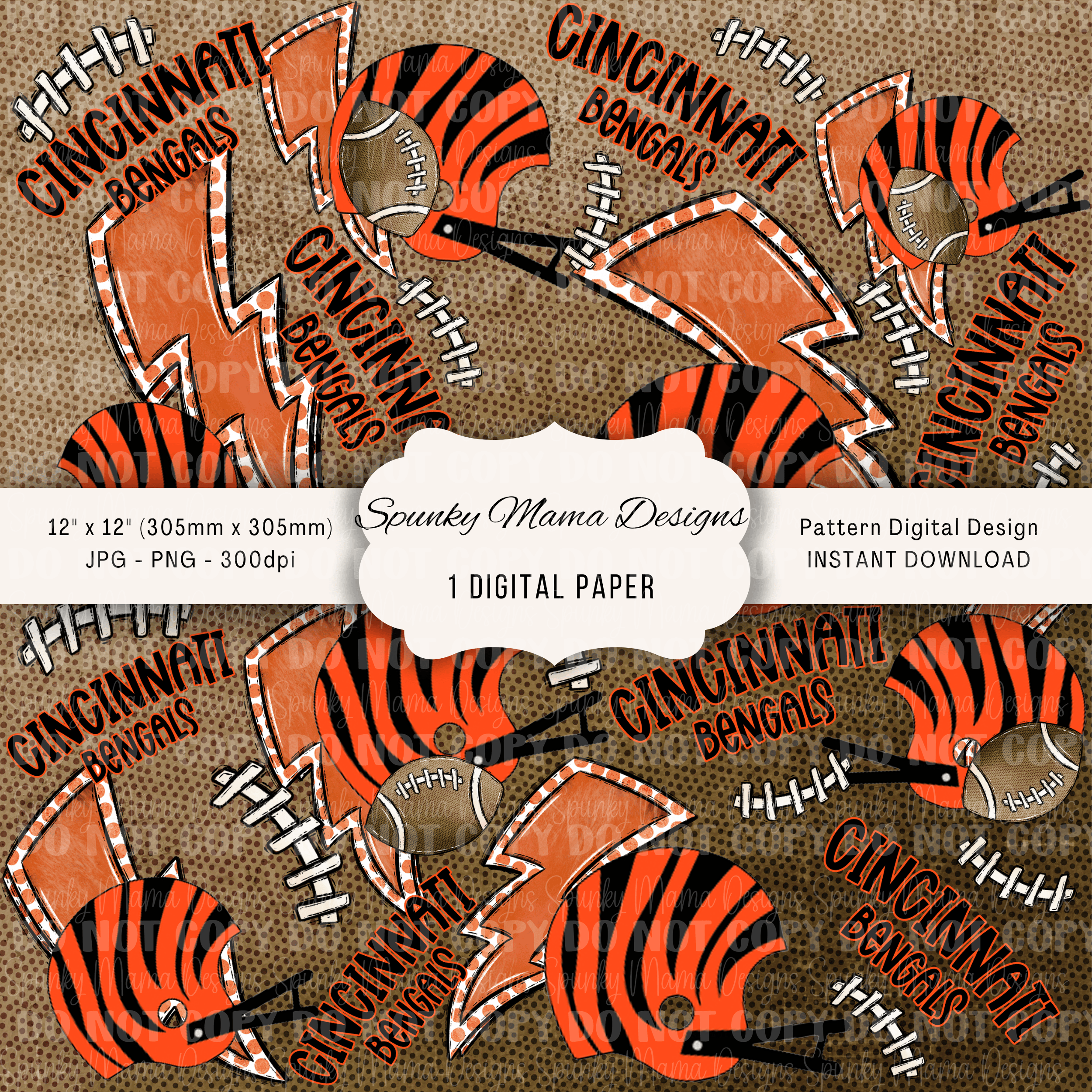 Cincinnati Bengals PNG Pattern - Payhip