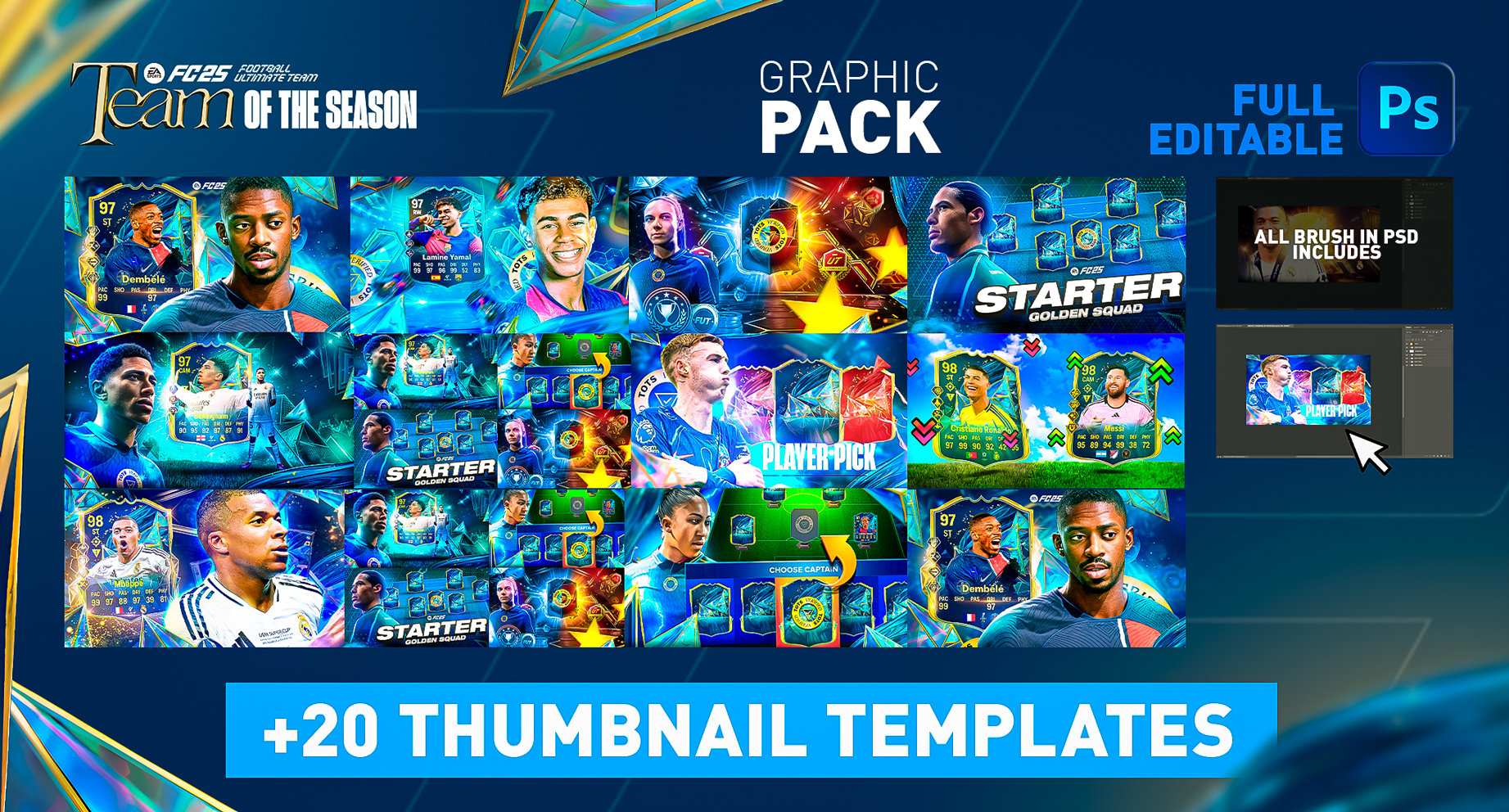 🎮 The Ultimate FIFA 25 GFX Pack for TOTS Creators (7000 Assets)