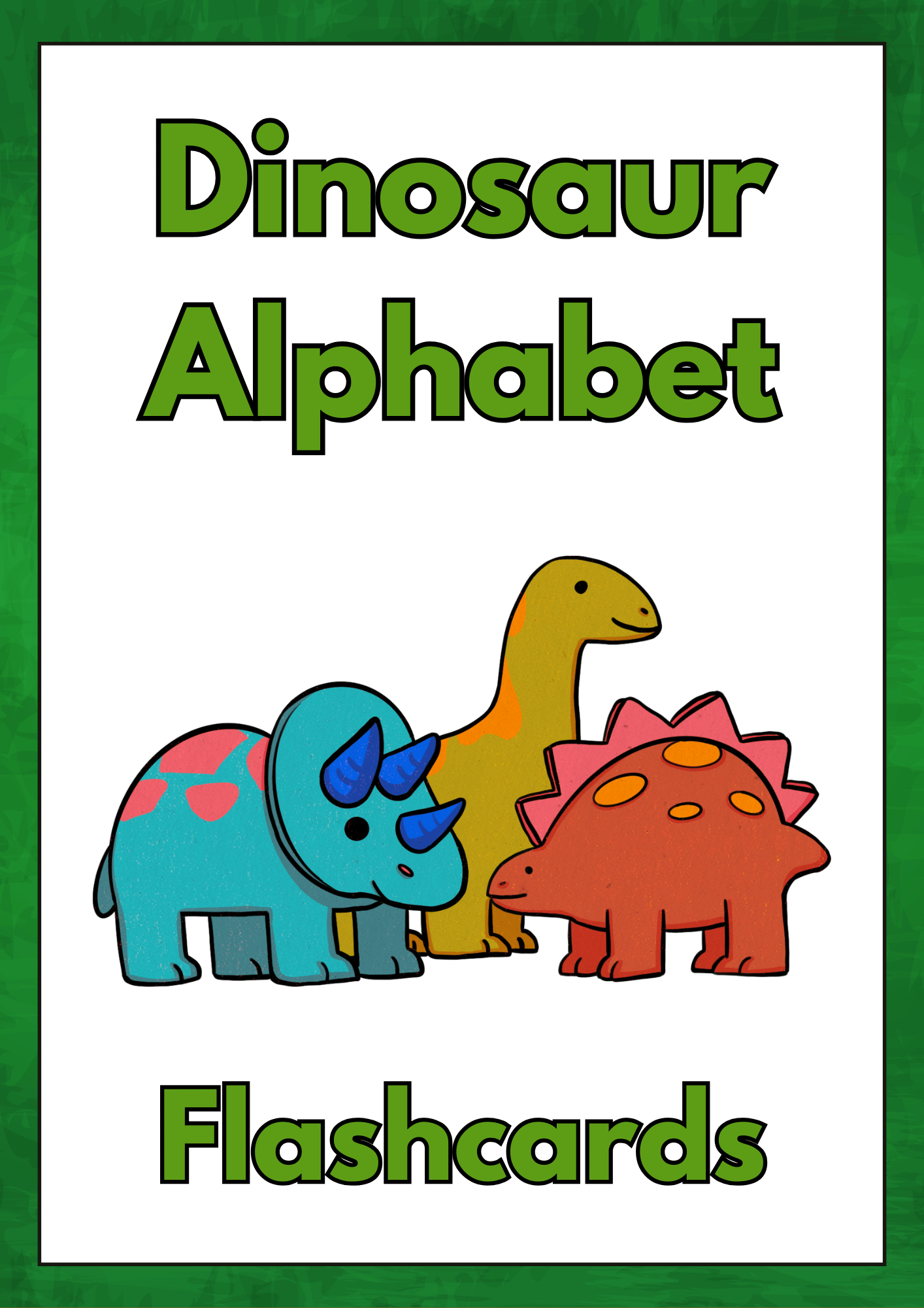Dinosaur Alphabet Flashcards - Payhip