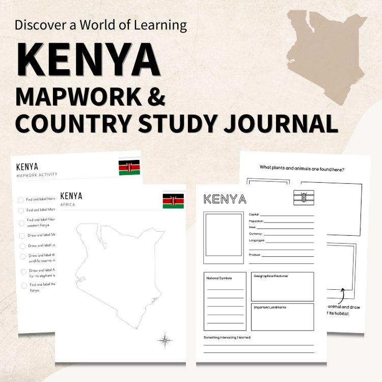 Kenya Mapwork & Country Study Journal