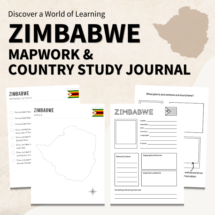 Zimbabwe Mapwork & Country Study Journal