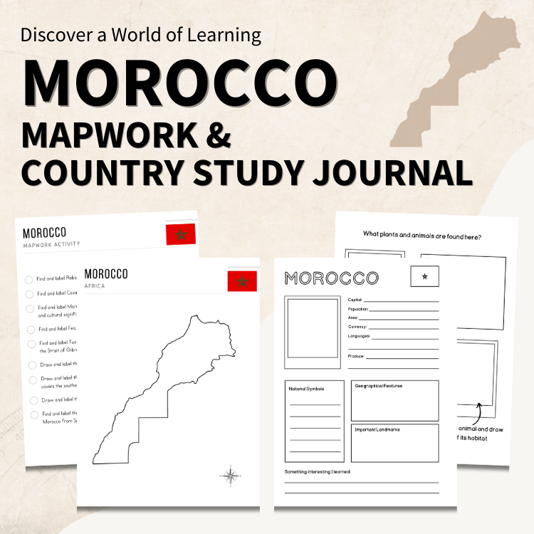 Morocco Mapwork & Country Study Journal