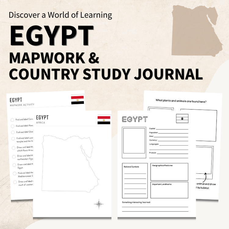 Egypt Mapwork & Country Study Journal