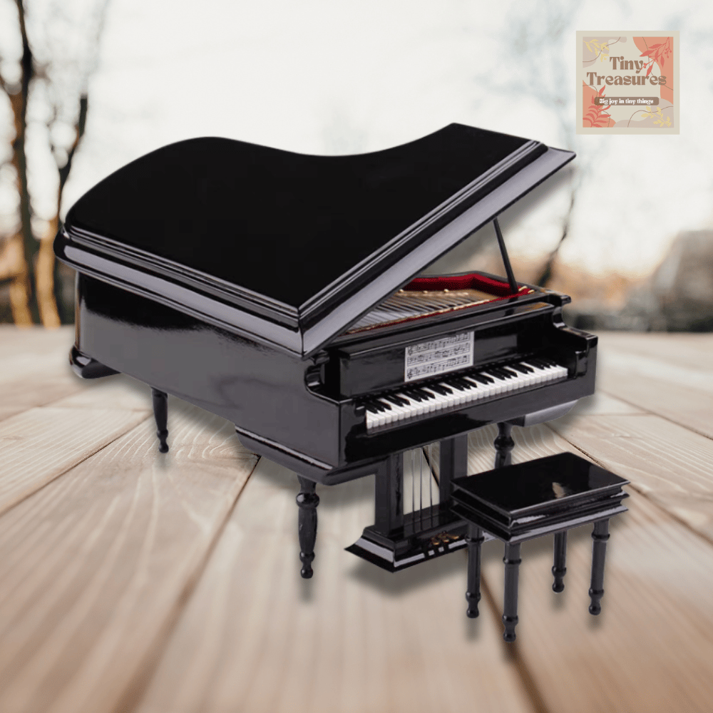 Personalized Miniature Grand Piano Music Box – 1 6 & 1 12 Scale ...
