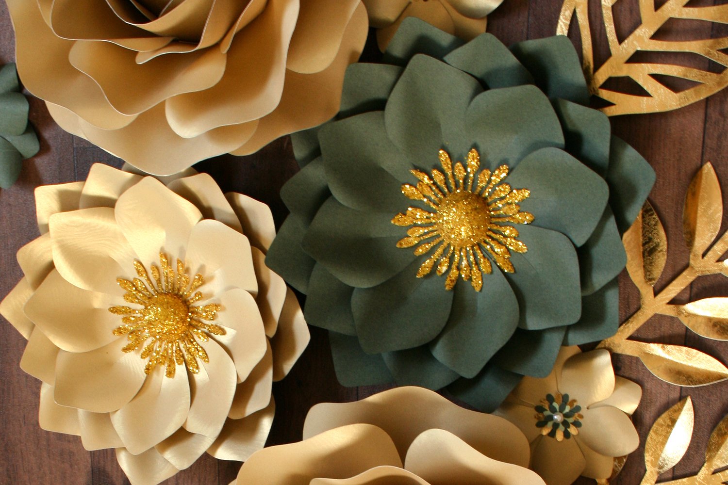 Elegant Paper Flower Template ♥ قالب وردة ورقية أنيقة – تصميم ثلاثي ...