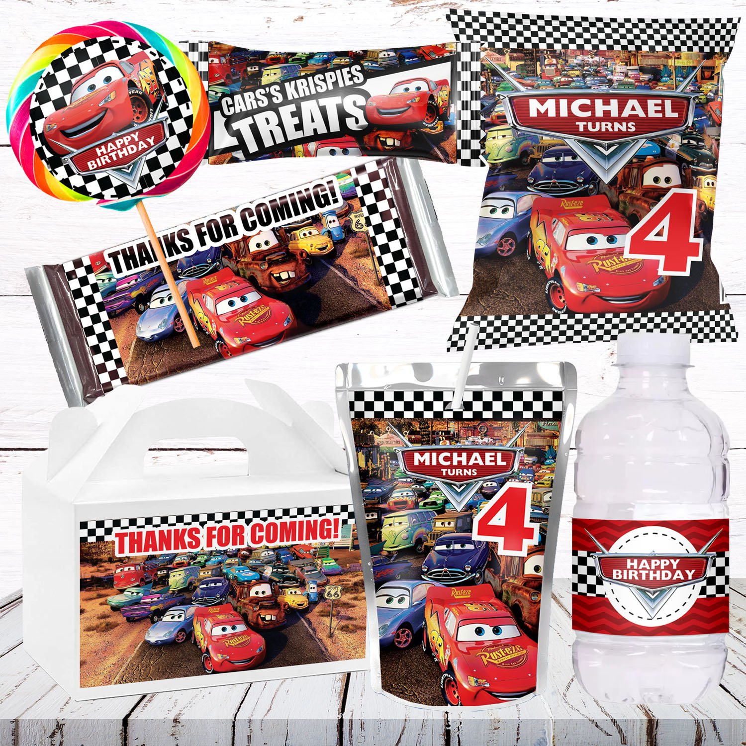 Cars Birthday Party Favor Bundle | Digital Download - Payhip