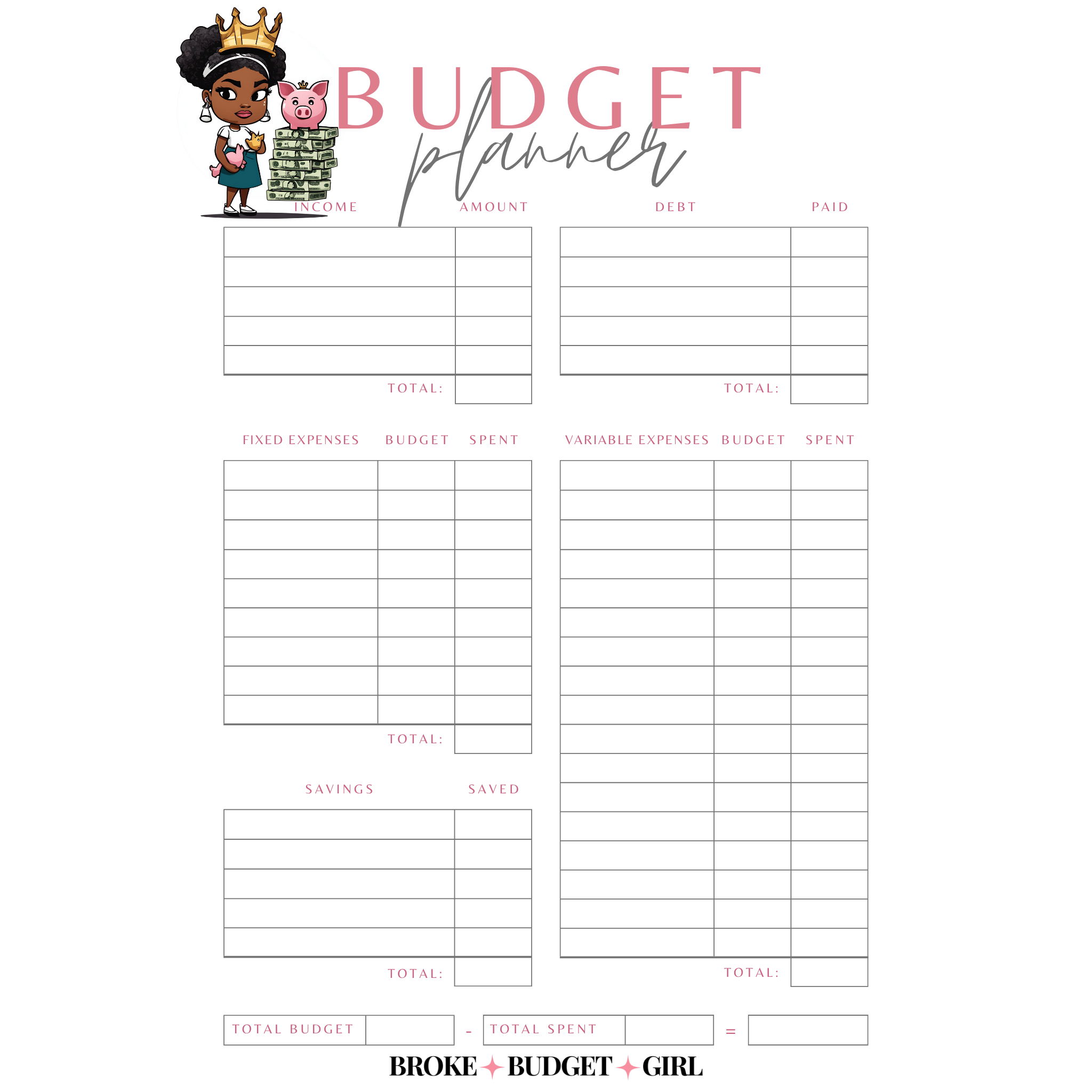 Broke Budget Girl Shop
