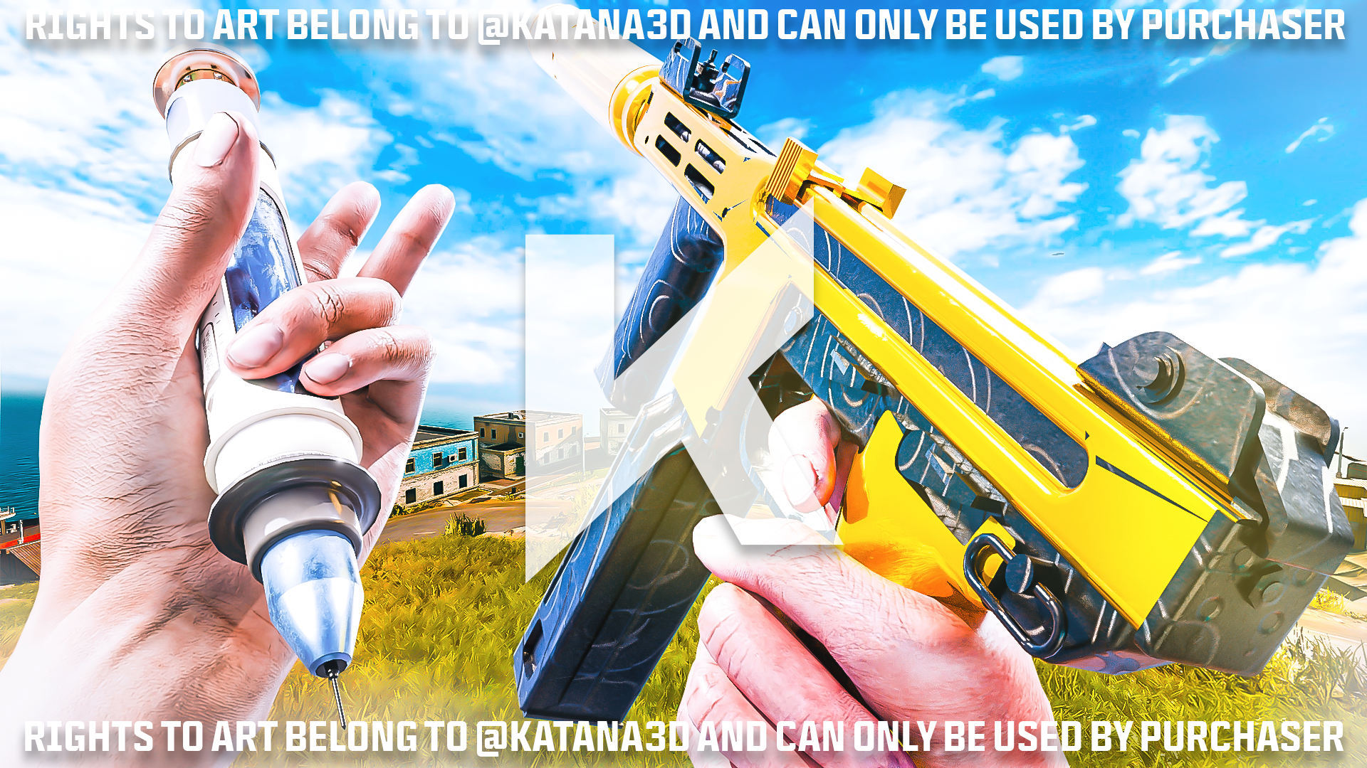 COD/Warzone Thumbnail - Gold Ladra Stim (Verdansk Rebirth) - Payhip