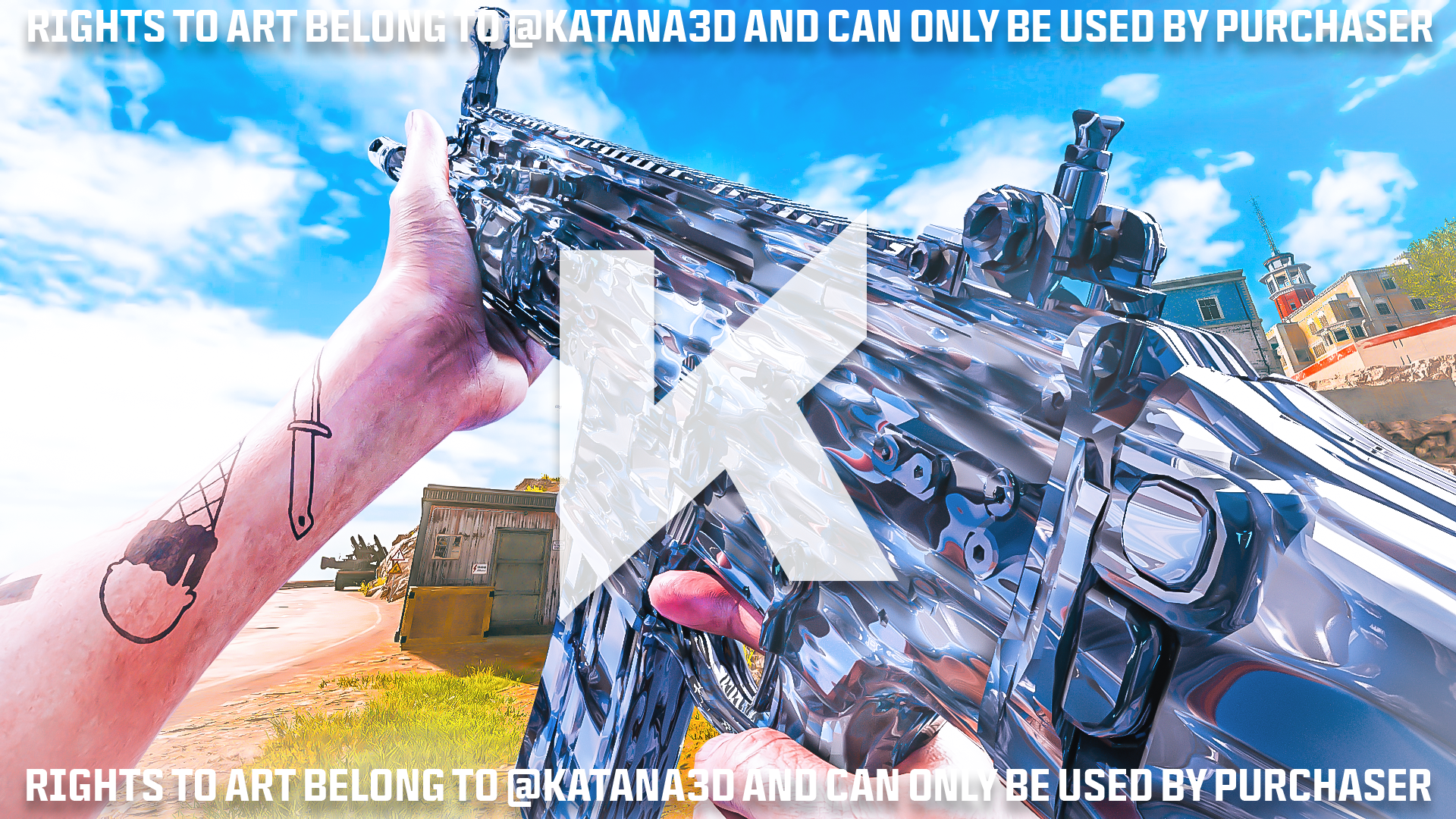 COD/Warzone Thumbnail - Obsidian TAQ56 (Verdansk Rebirth) - Payhip