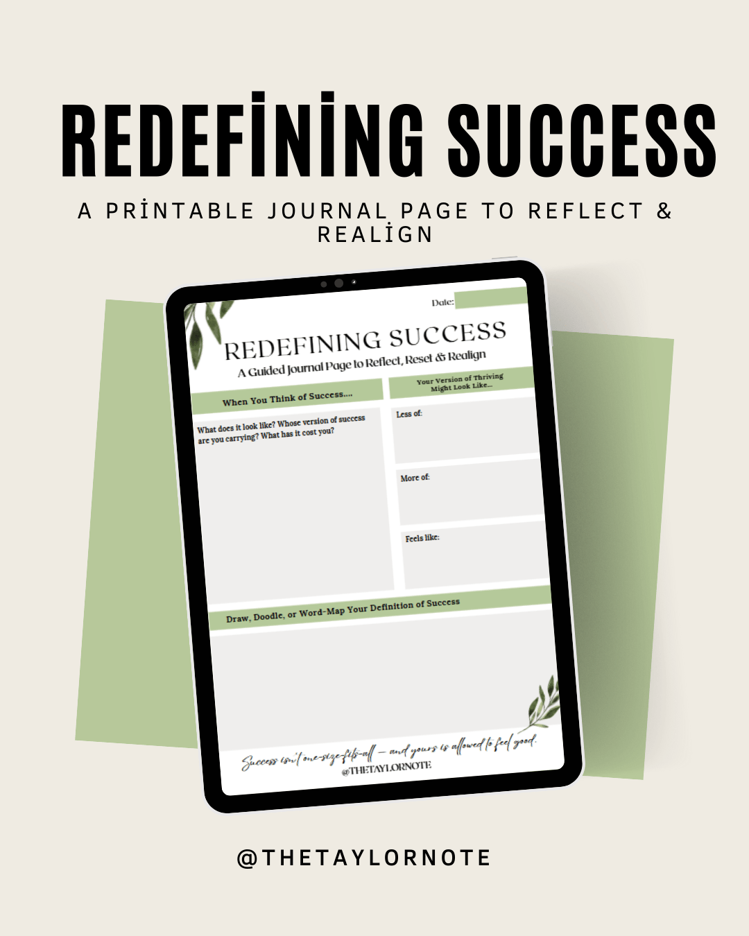 Redefining Success: A Soft Journal Page to Reflect & Realign - Payhip
