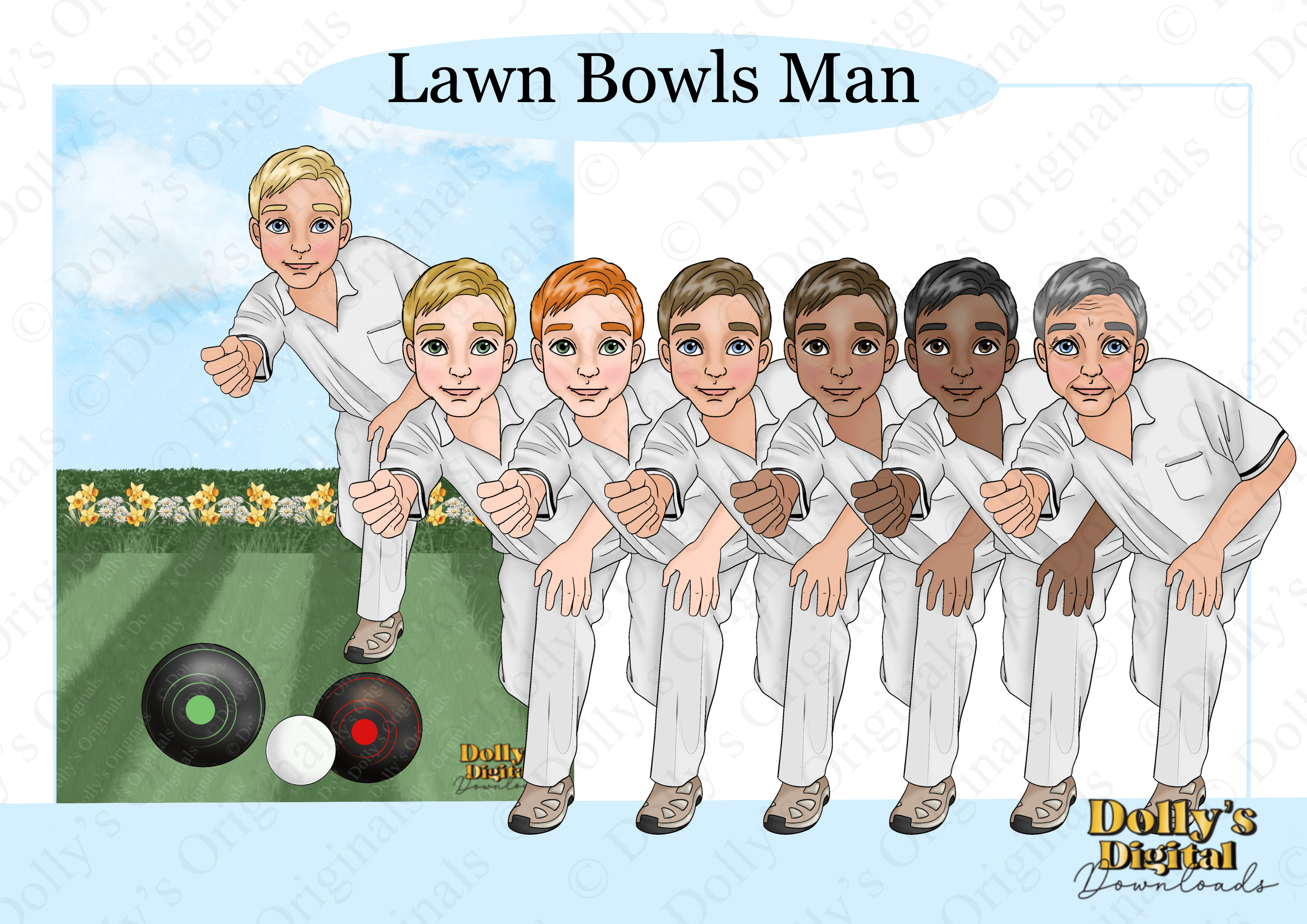 Lawn Bowls Man - Payhip