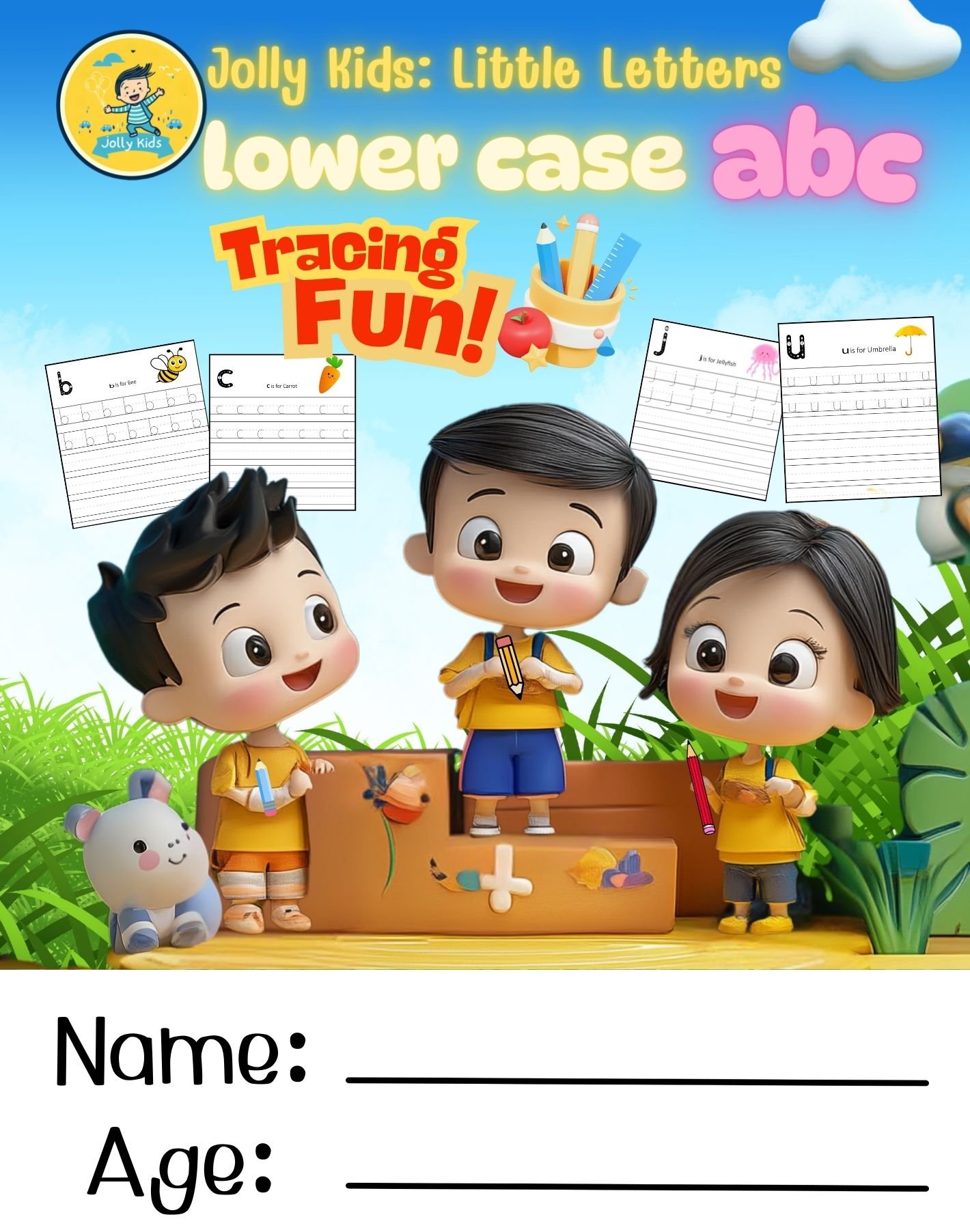 Jolly Kids Little Letters: Lowercase ABC Tracing Fun! ️🔡 - Payhip