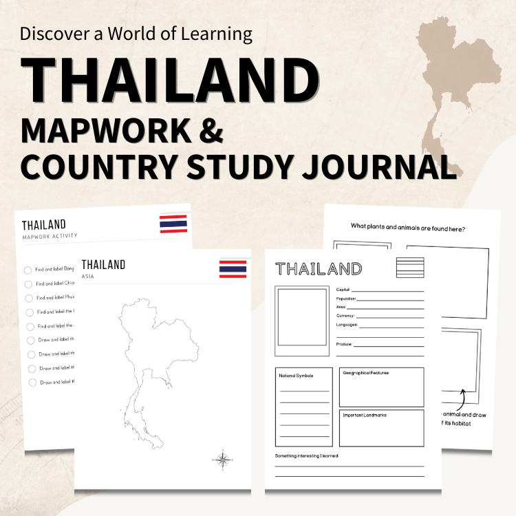 Thailand: Mapwork & Country Study Journal