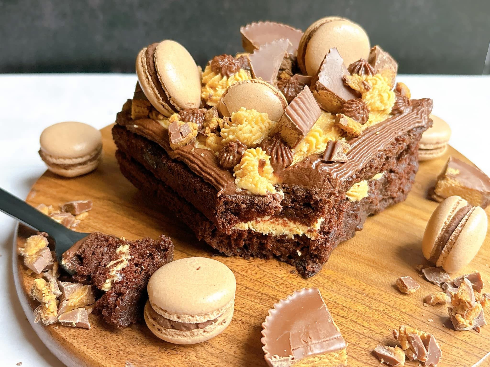 Reese’s Chocolate Cake 4x4 inch slice - Payhip