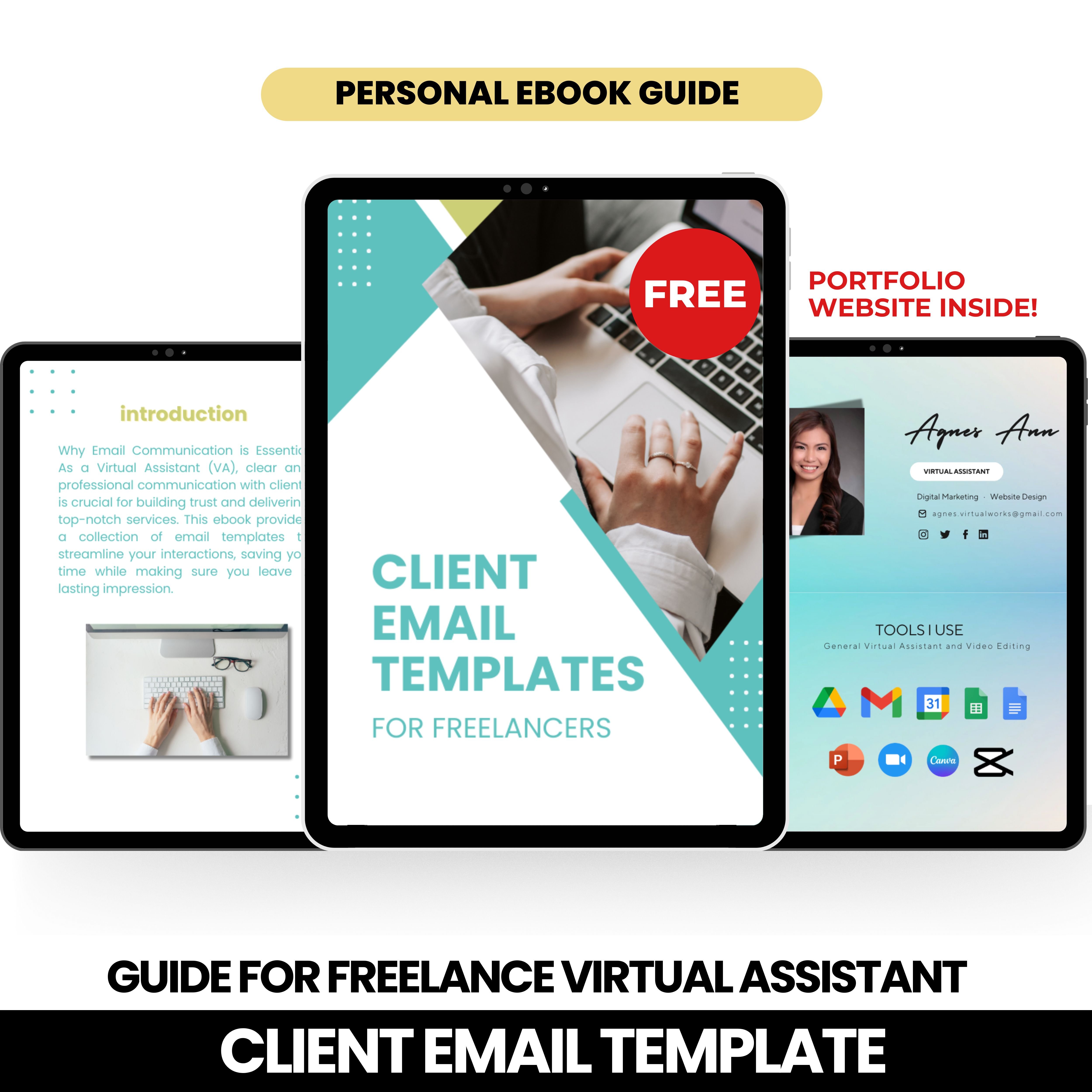 Client Email Templates for Freelancer | FREE Portfolio Website - Payhip
