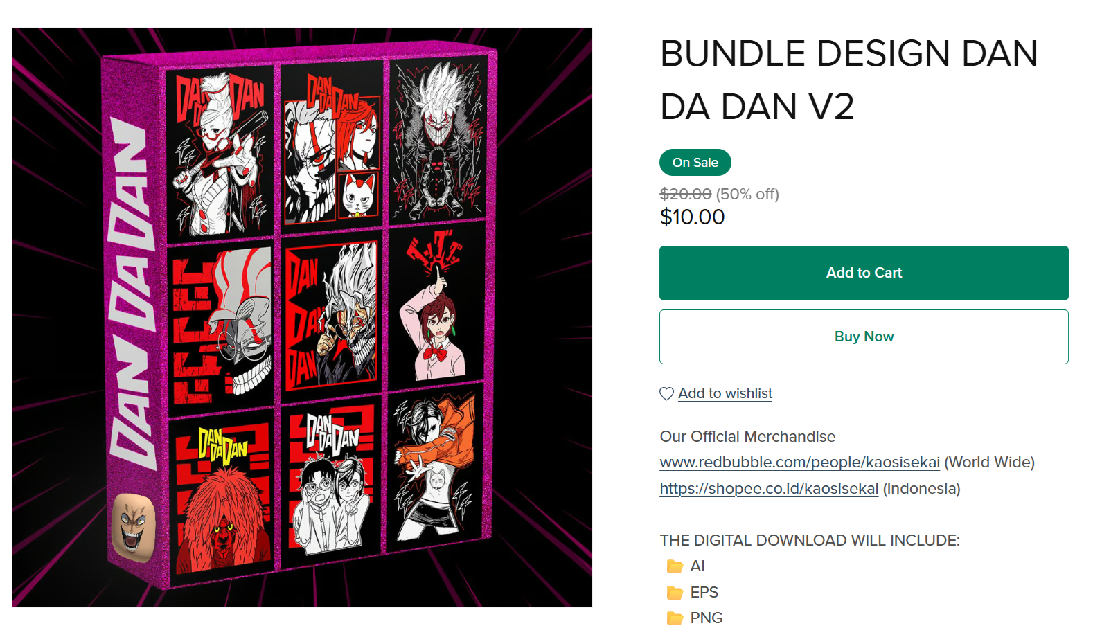 DESIGN VECTOR ANIME DANDADAN V2-03 - Payhip