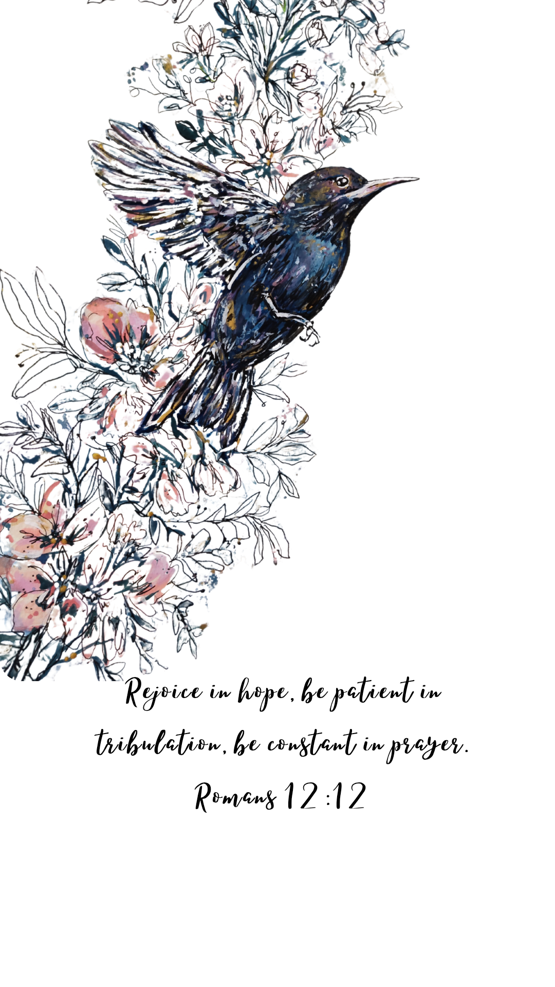 Romans 12:12 Phone Wallpaper - Payhip