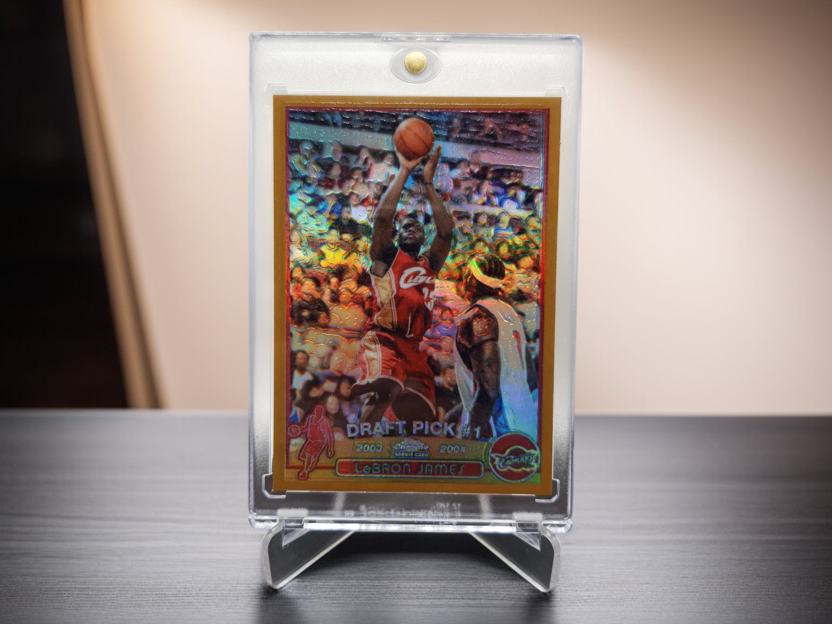 Custom NBA Card! 2003 Topps Chrome Refractors Gold #111 - Lebron James ...