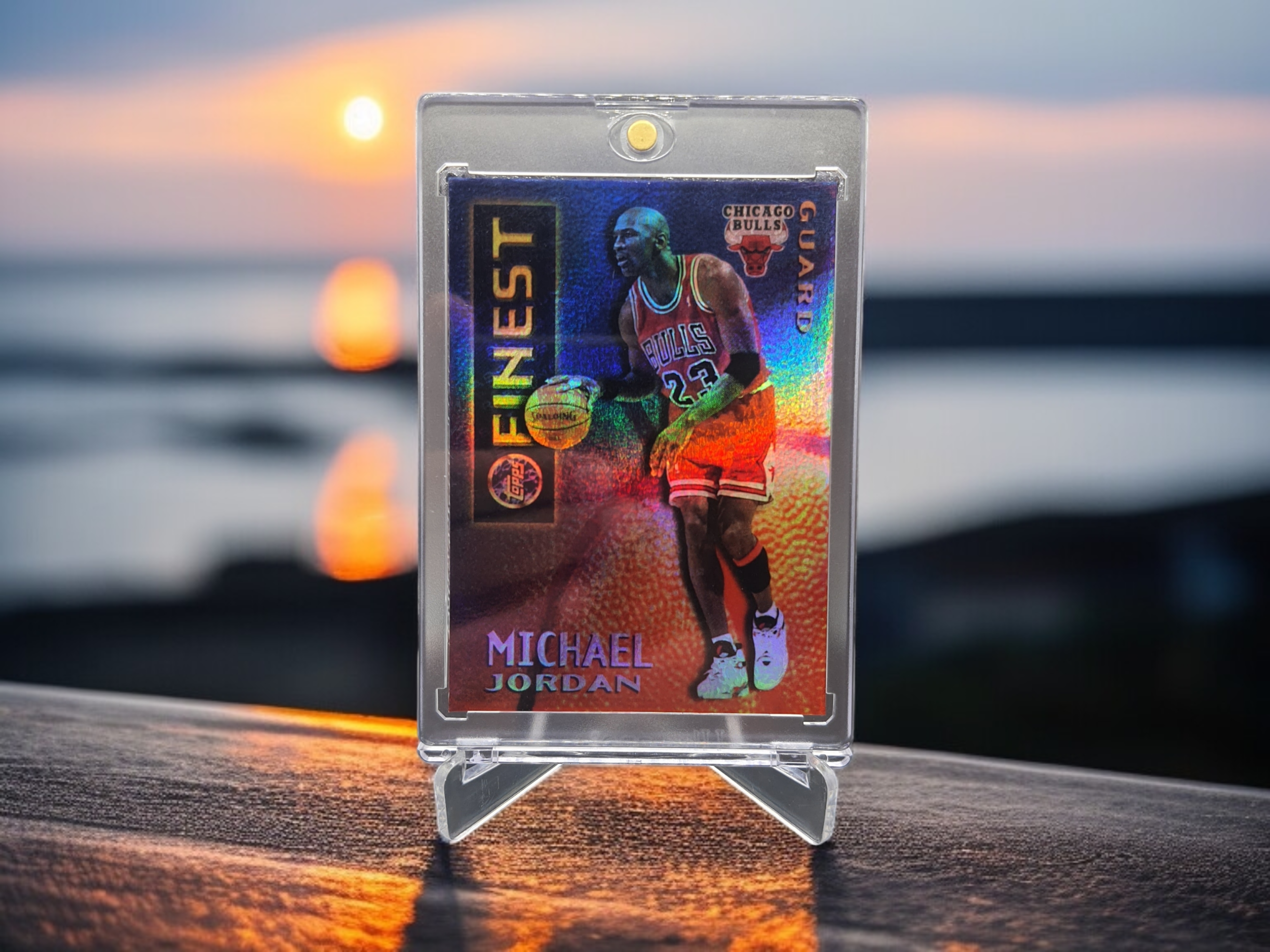 Custom NBA Card 1995! Finest Mystery Borderless Gold Refractor #M1 ...