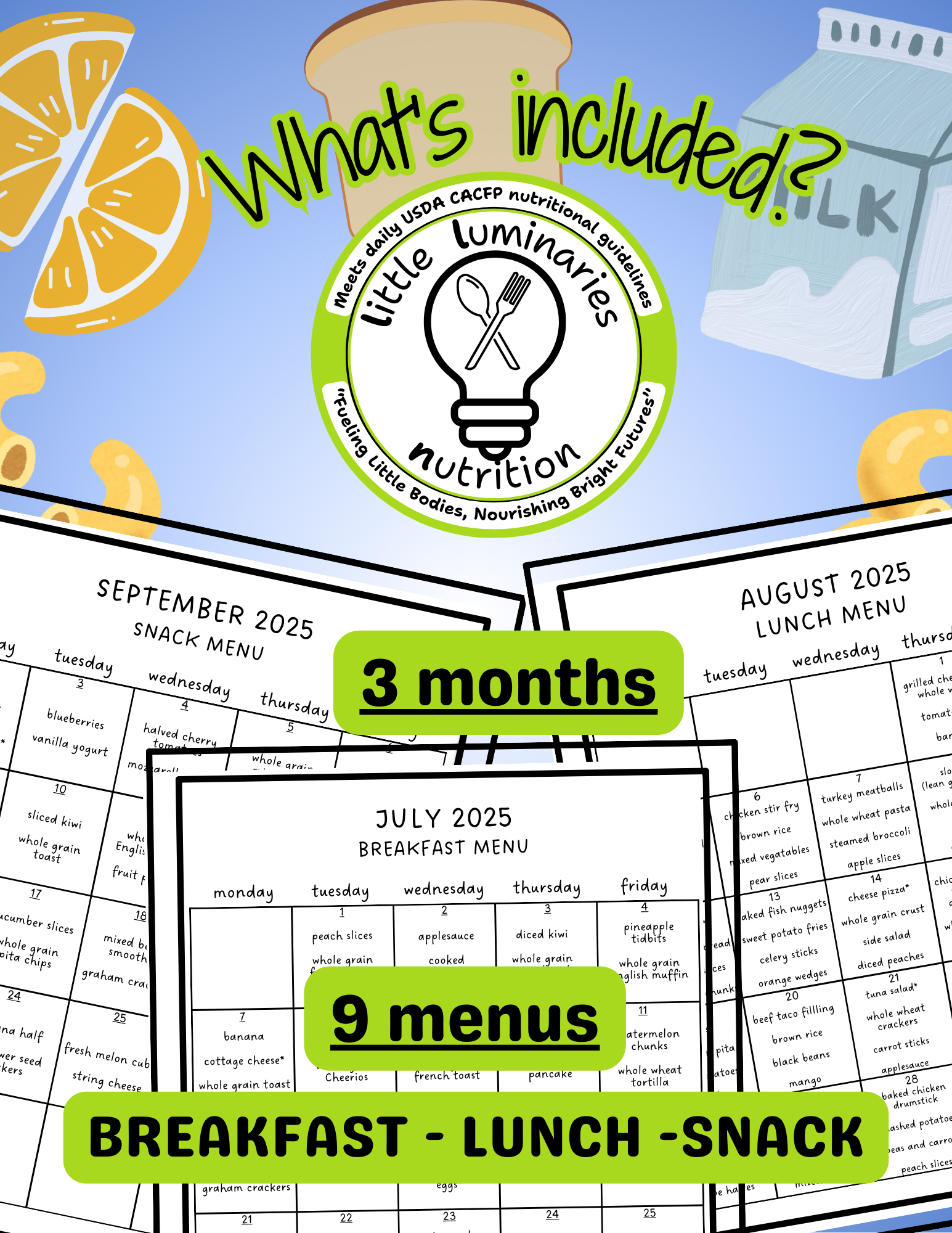 July-August-September menus - Payhip