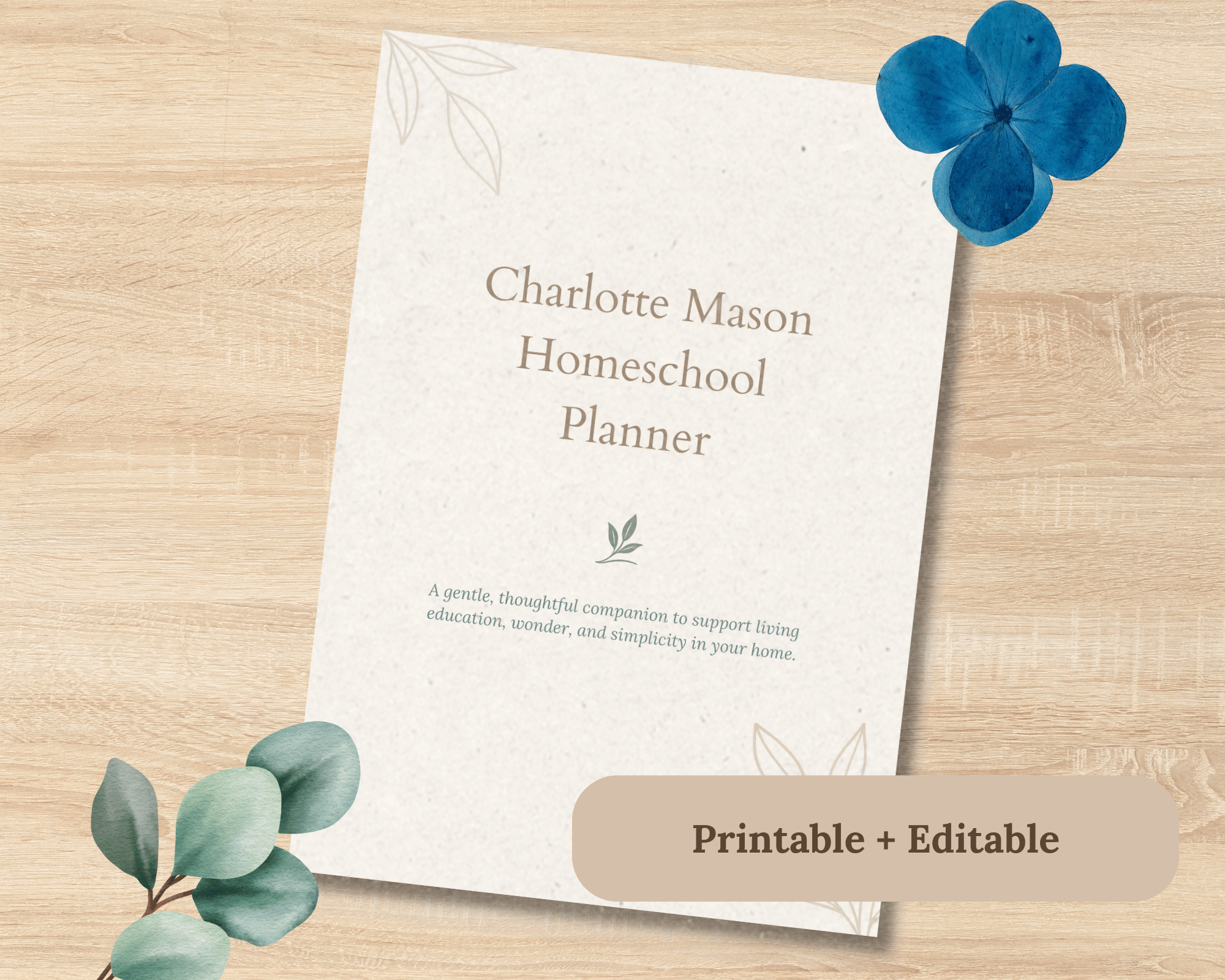 Charlotte Mason Homeschool Planner | Printable Lesson & Record Tracker ...