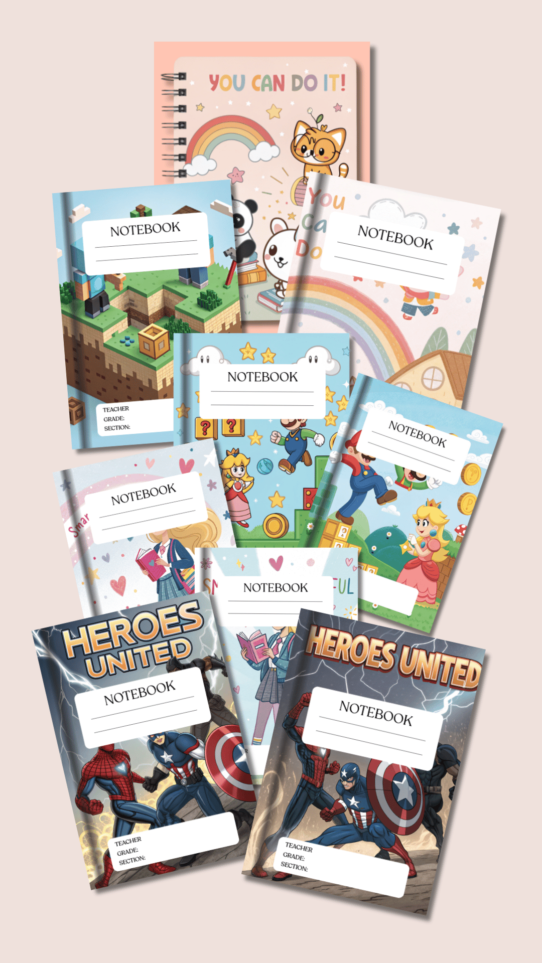 21D Notebook Covers Insert Pages Freebies - Payhip